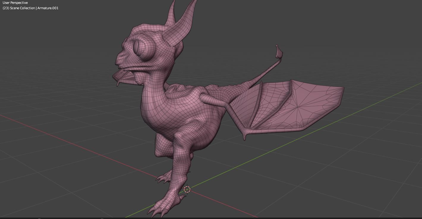 3D model Dragon creacher VR / AR / low-poly | CGTrader