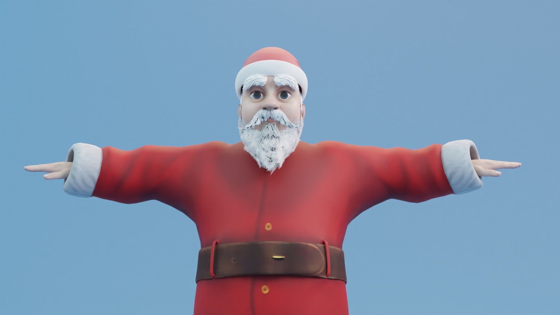 3D model Santa Claus rigged and animated VR / AR / low-poly | CGTrader