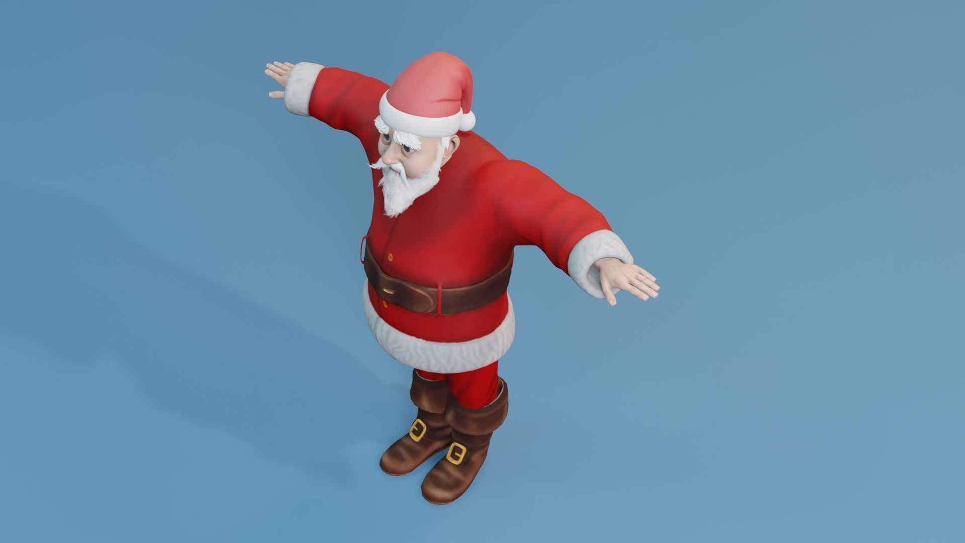 3D model Santa Claus rigged and animated VR / AR / low-poly | CGTrader
