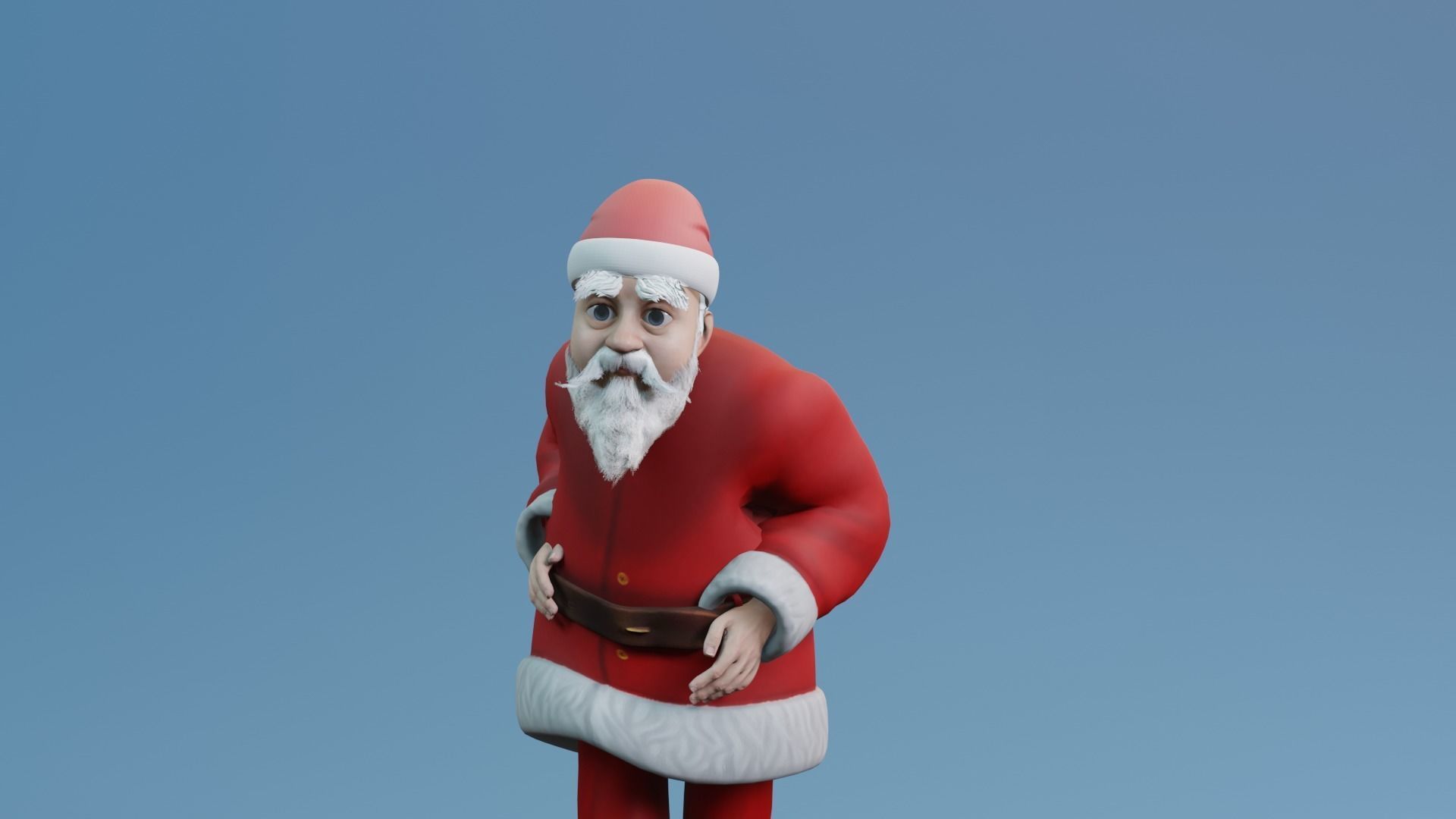 3D model Santa Claus rigged and animated VR / AR / low-poly | CGTrader