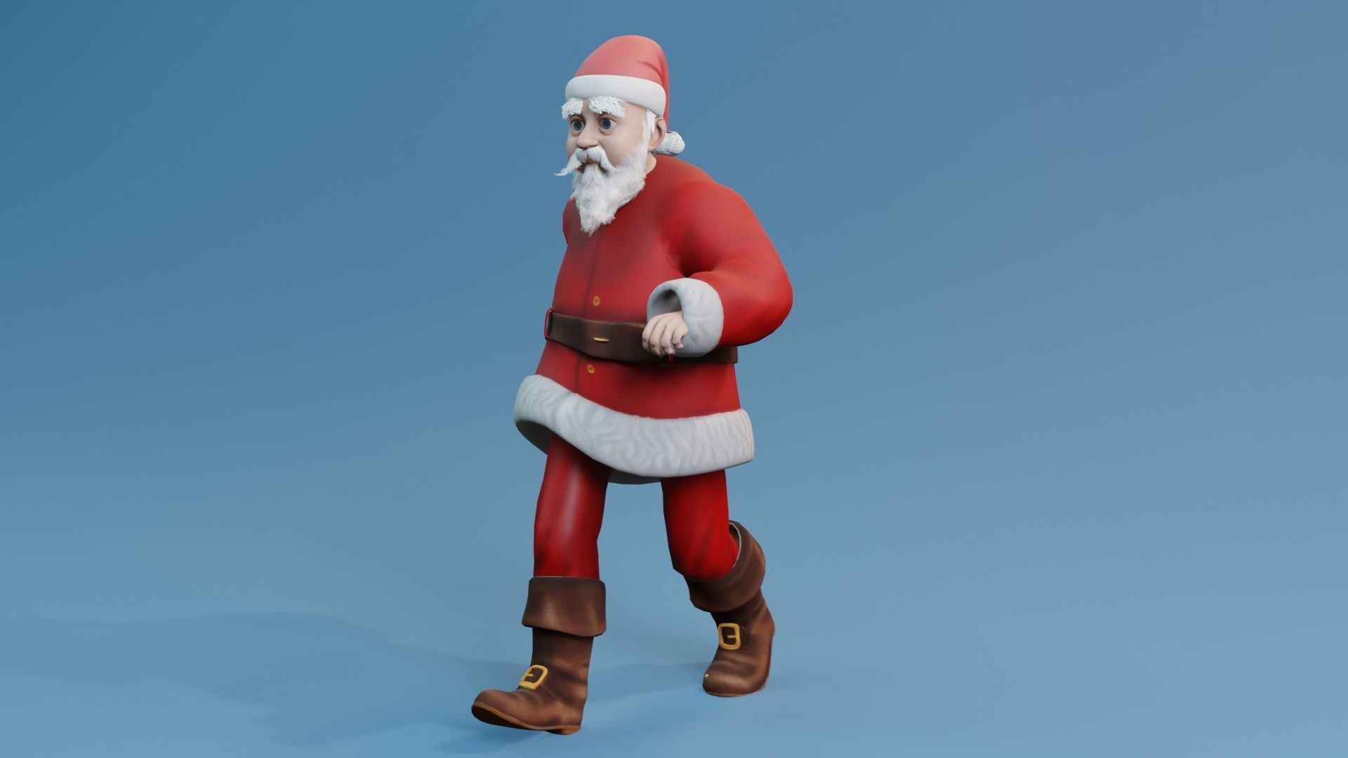 3D model Santa Claus rigged and animated VR / AR / low-poly | CGTrader
