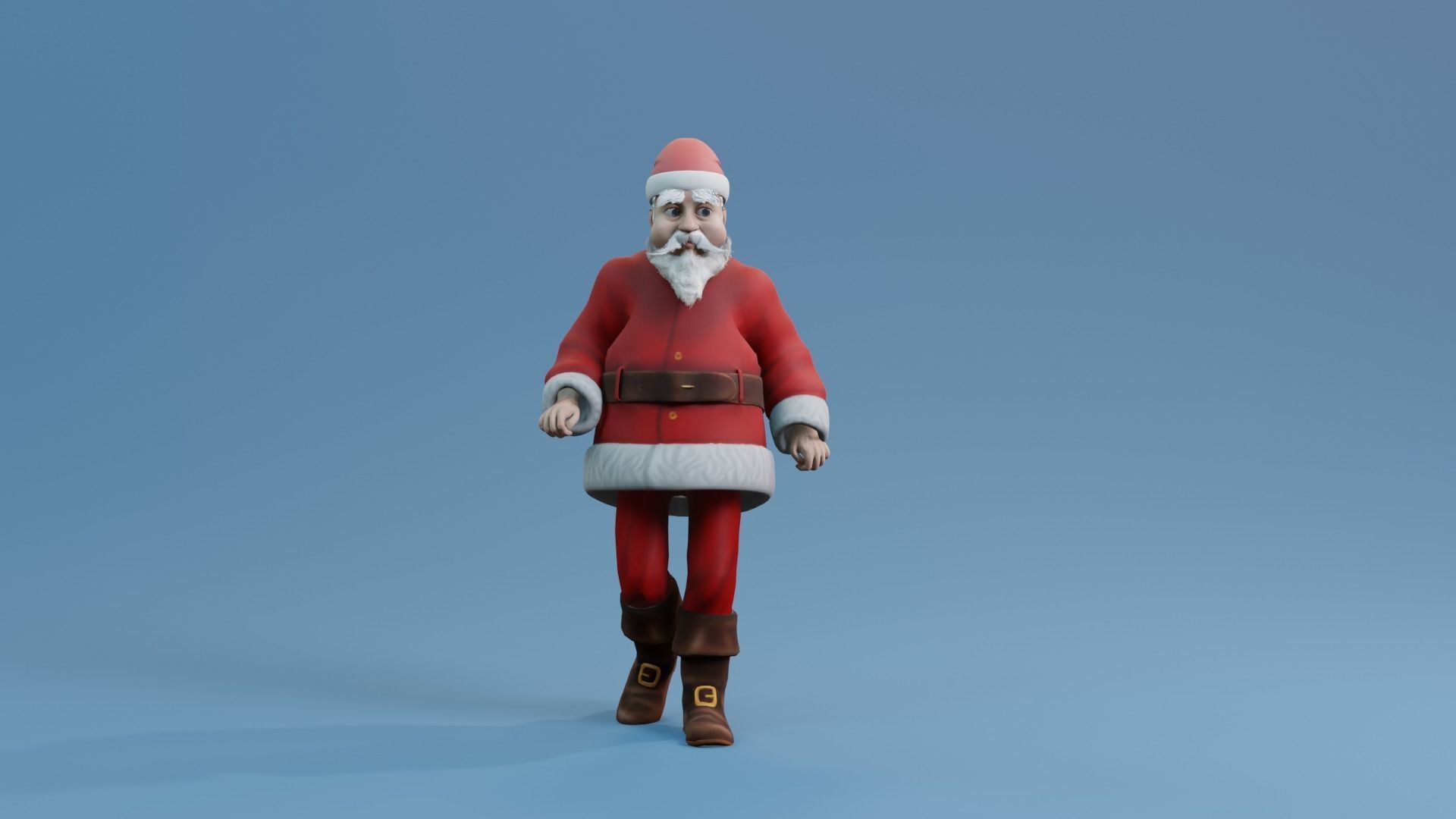 3D model Santa Claus rigged and animated VR / AR / low-poly | CGTrader