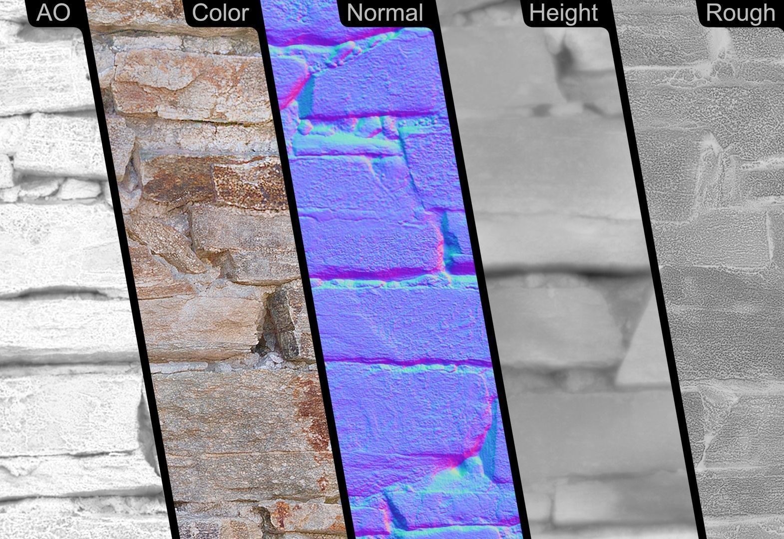 Stone Wall PBR Texture 06 Texture | CGTrader