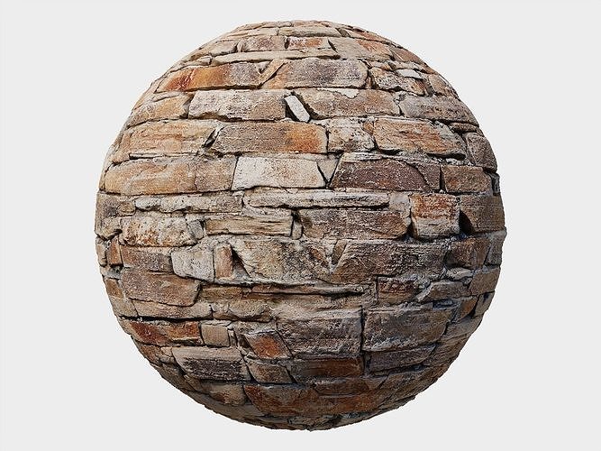 Stone Wall PBR Texture 06 Texture | CGTrader