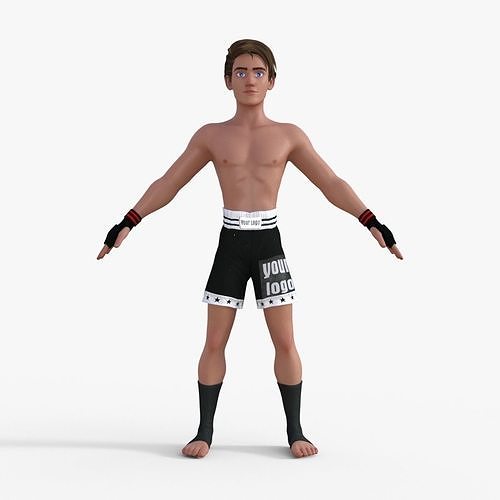Boxer Boy Character 3D model | CGTrader