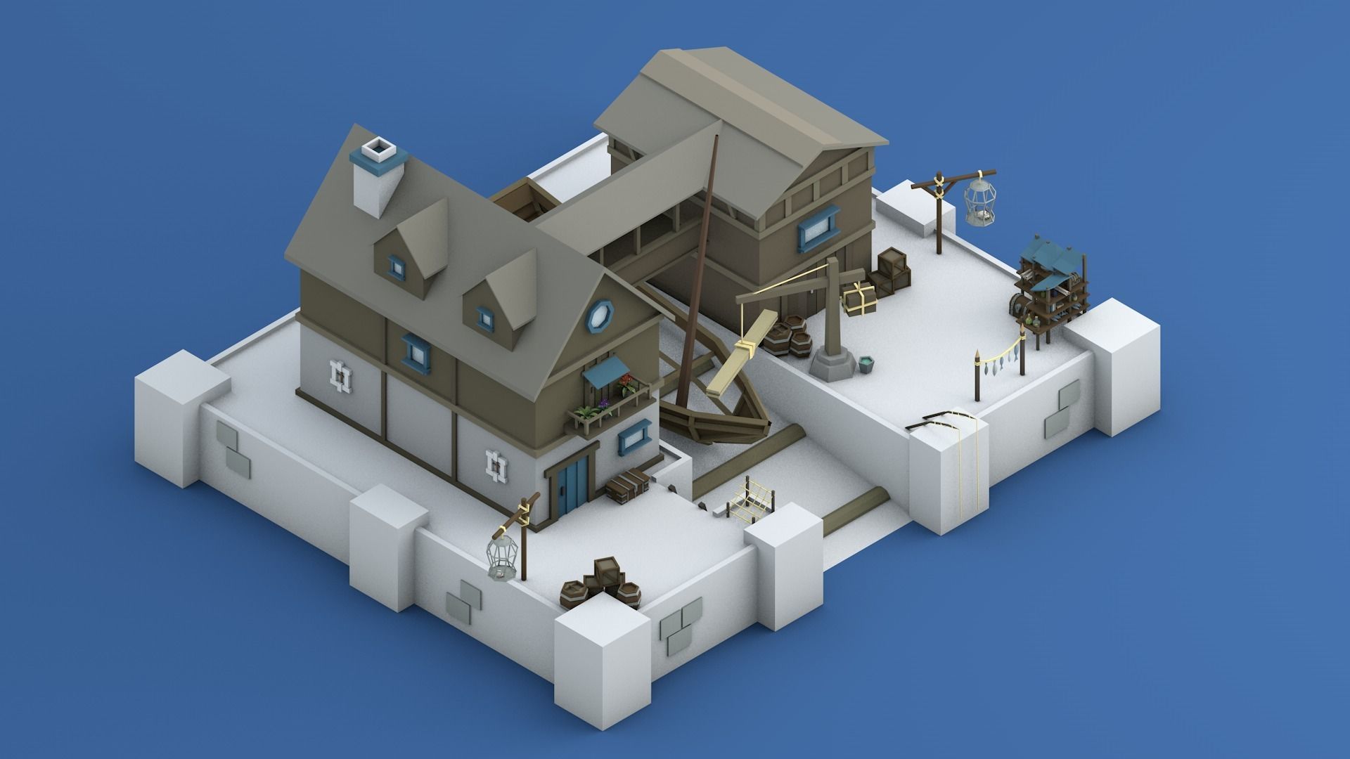 3D model Low Poly Asset Pack Pirates VR / AR / low-poly | CGTrader