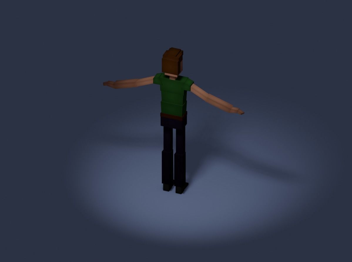 3D model Low Poly Men 3D minecraft character VR / AR / low-poly | CGTrader