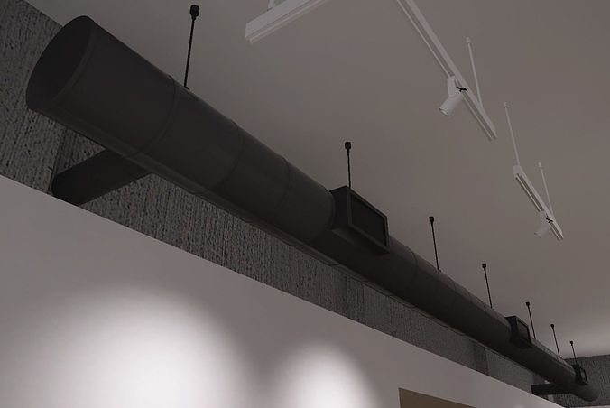 3D model Simple AC Duct VR / AR / low-poly | CGTrader