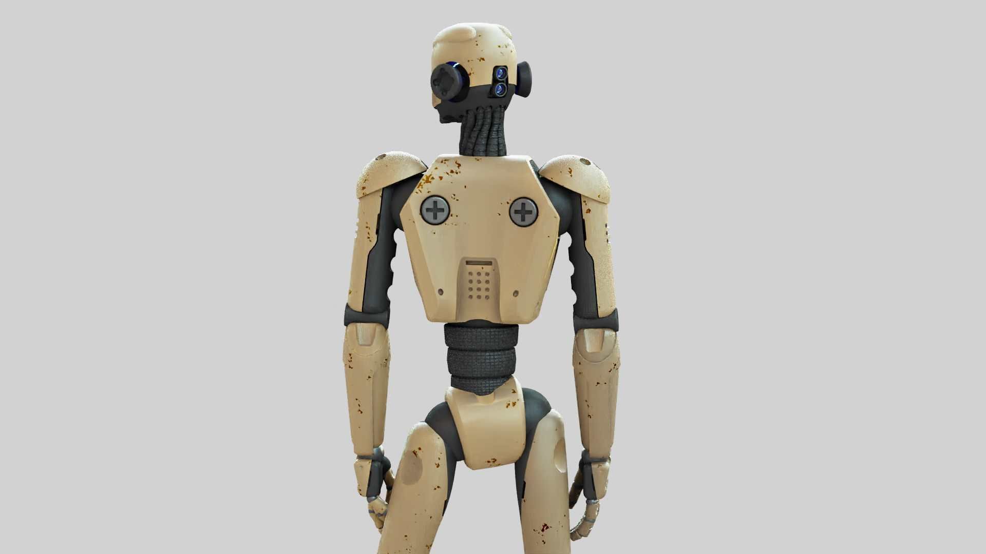 ANDROID JUNO RIGGED 3D model rigged | CGTrader