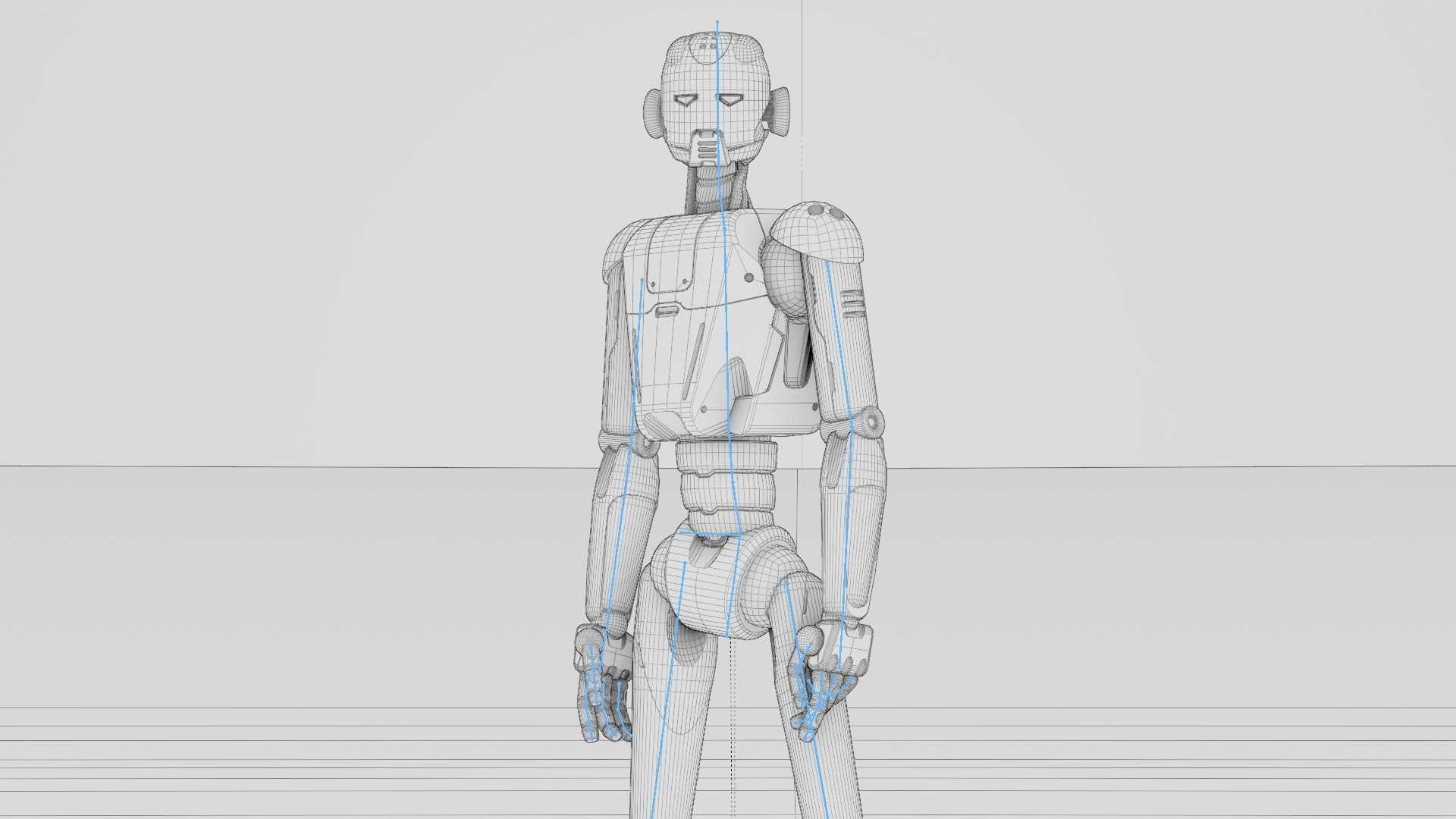 ANDROID JUNO RIGGED 3D model rigged | CGTrader