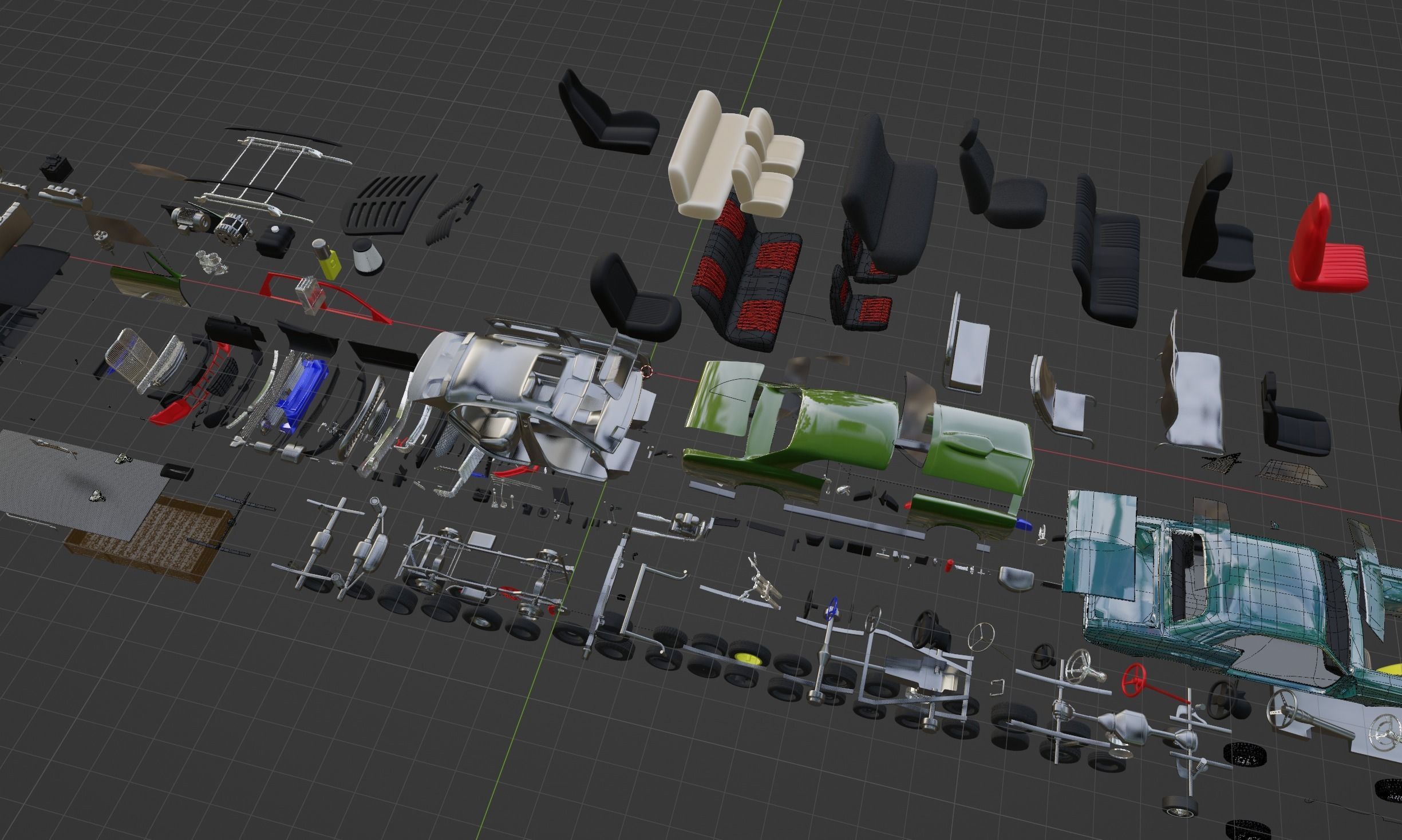 Vehicle Kitbash 3D model | CGTrader