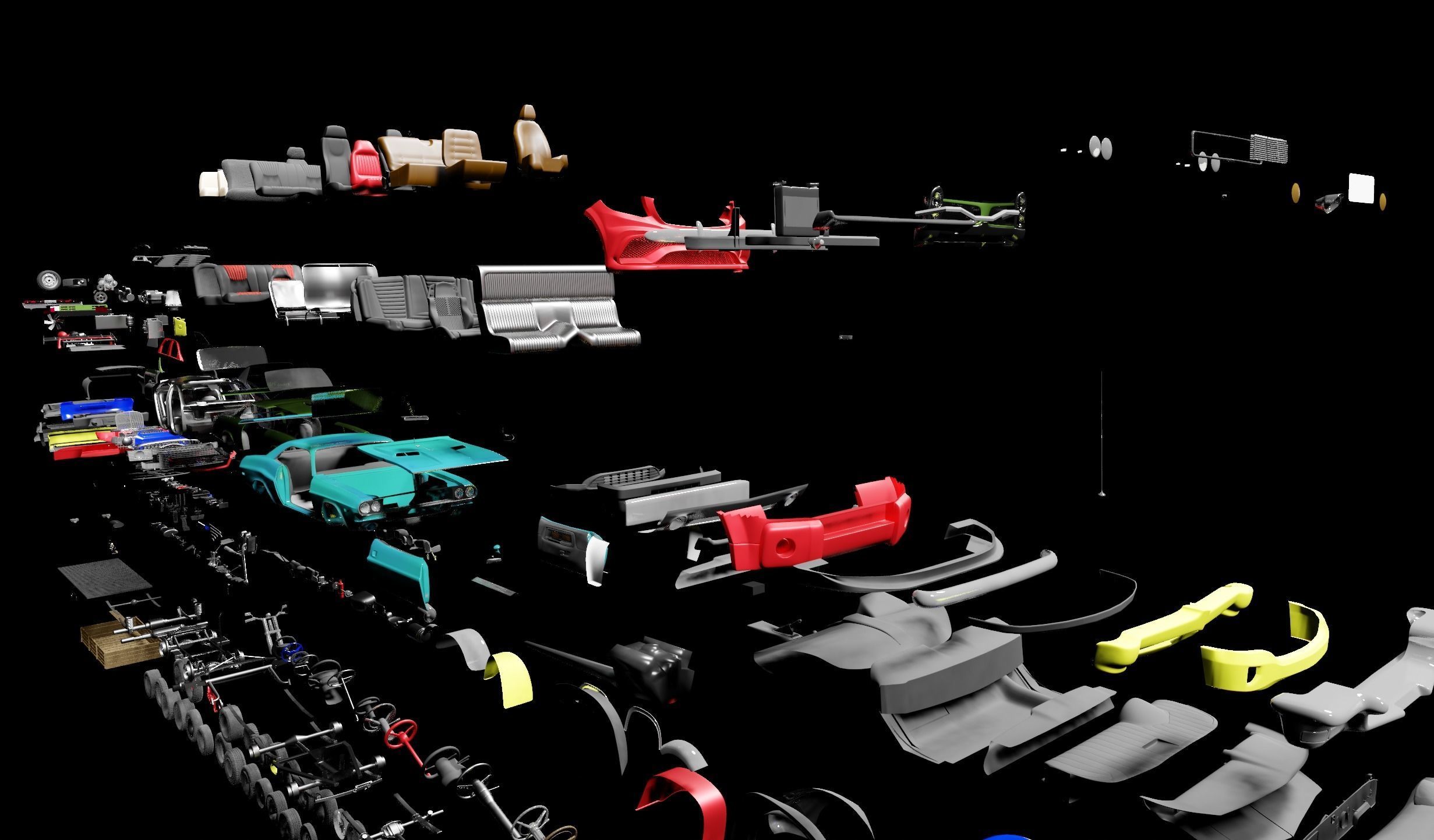 Vehicle Kitbash 3D model | CGTrader