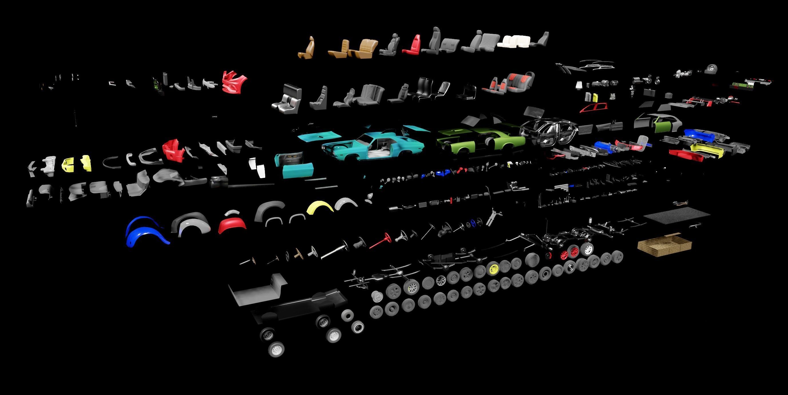 Vehicle Kitbash 3D model | CGTrader