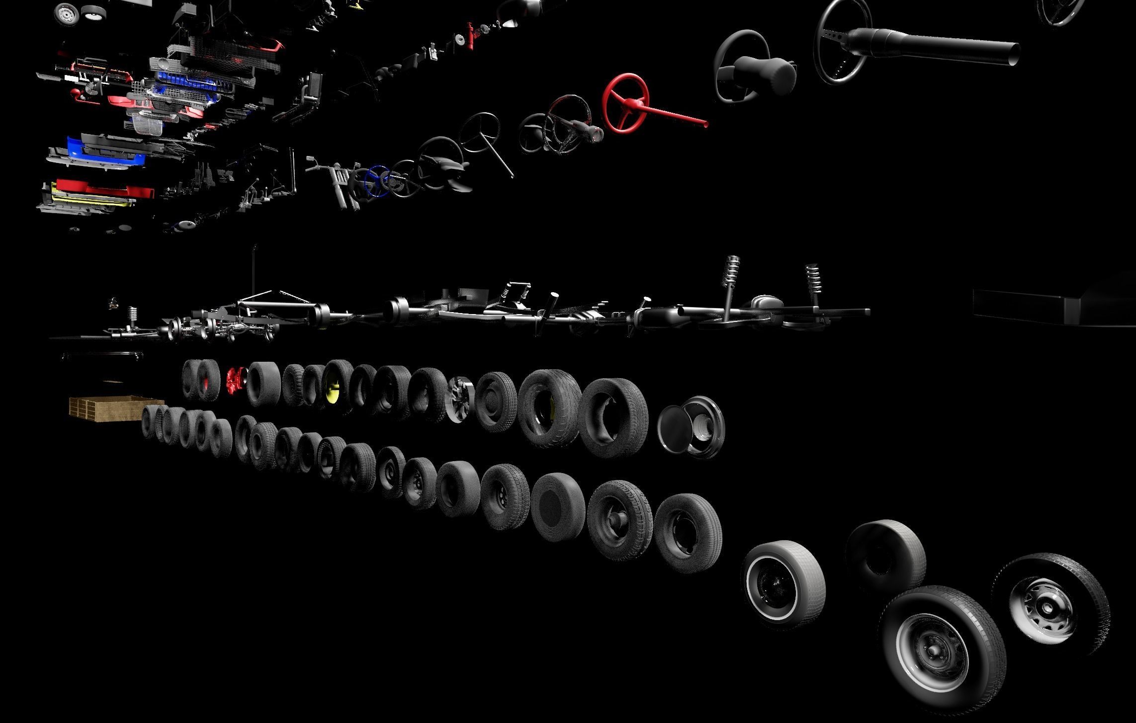 Vehicle Kitbash 3D model | CGTrader