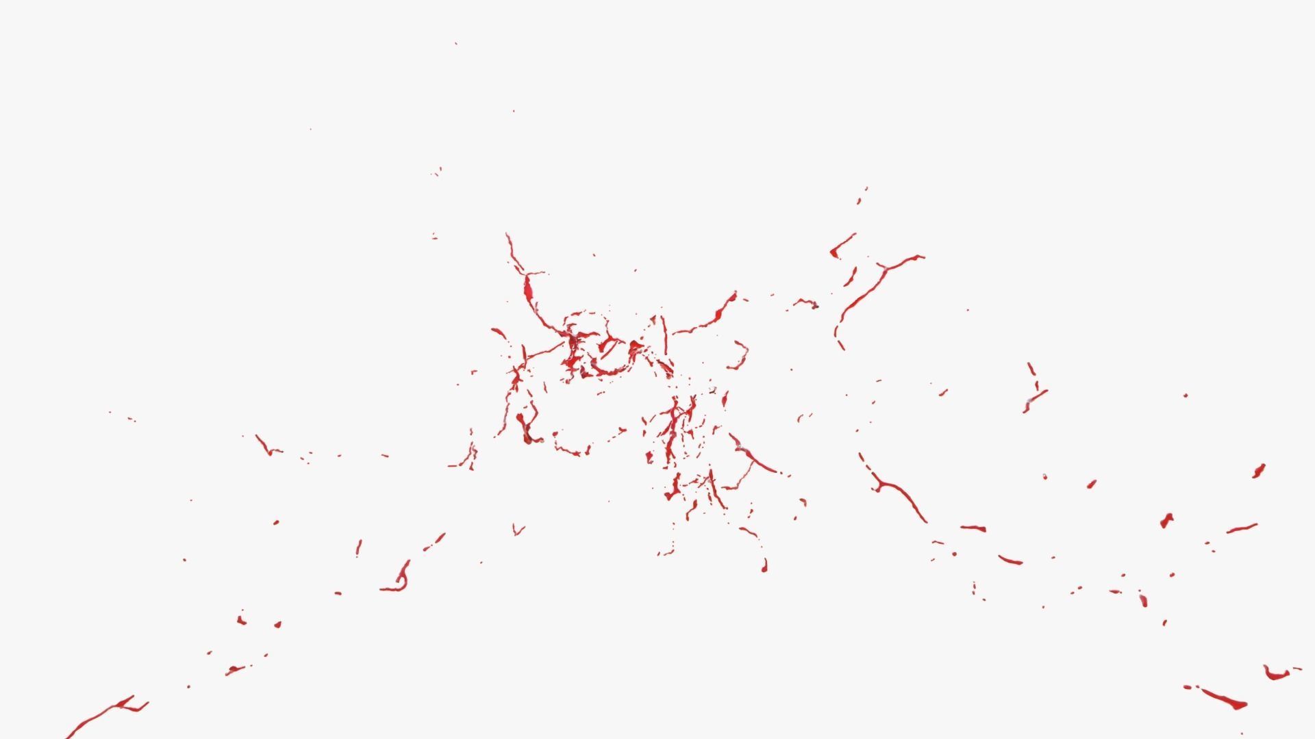 Animated Blood Splash 35 3D model animated | CGTrader