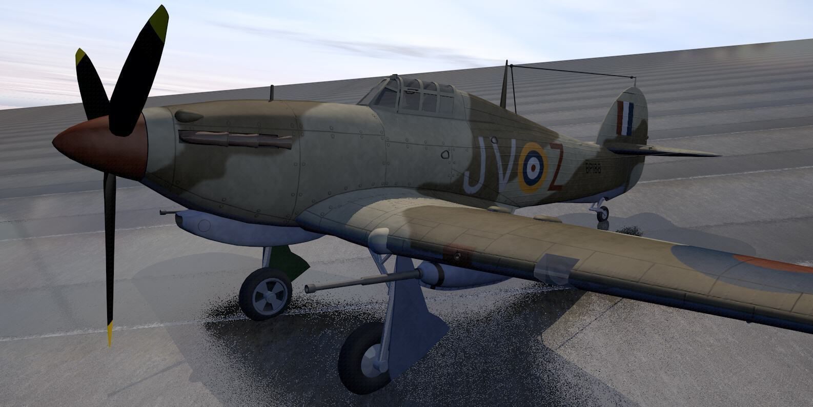 Hawker Hurricane Mk-2d 3D model | CGTrader