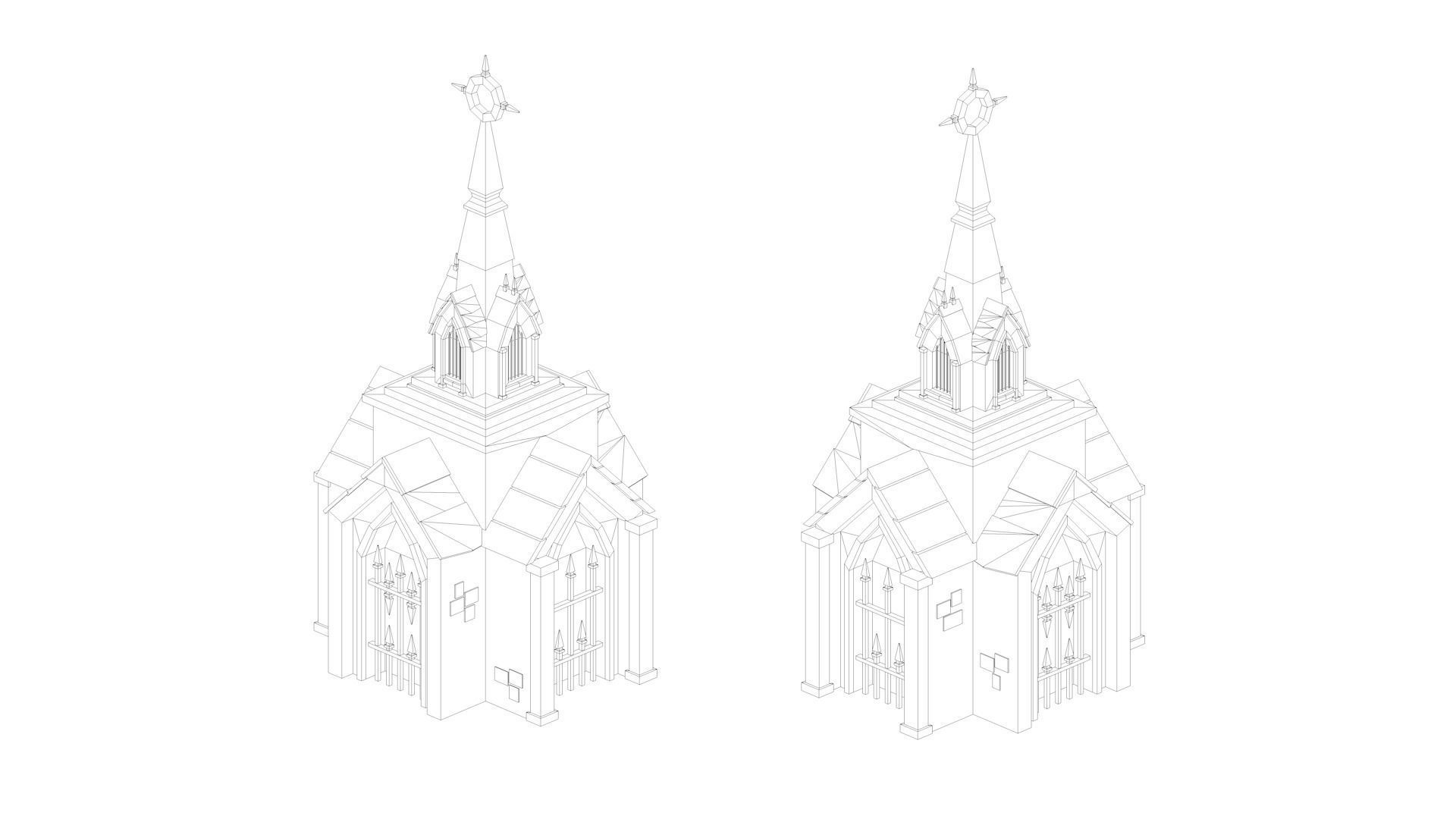 3D model Low Poly Fantasy Scary Creepy Dark Halloween Asset Pack VR ...