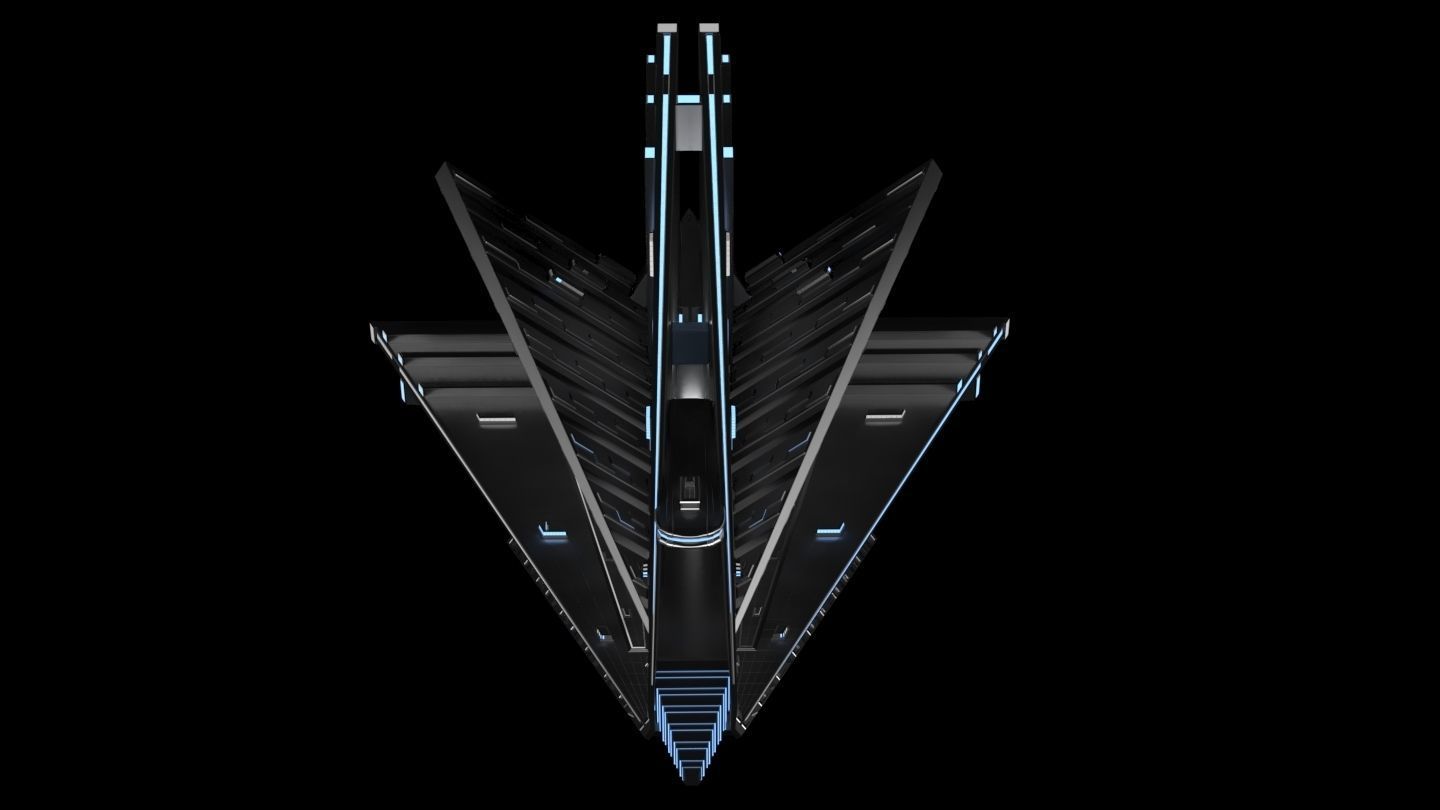 Detailed Starship 3D model scifi 3D model | CGTrader