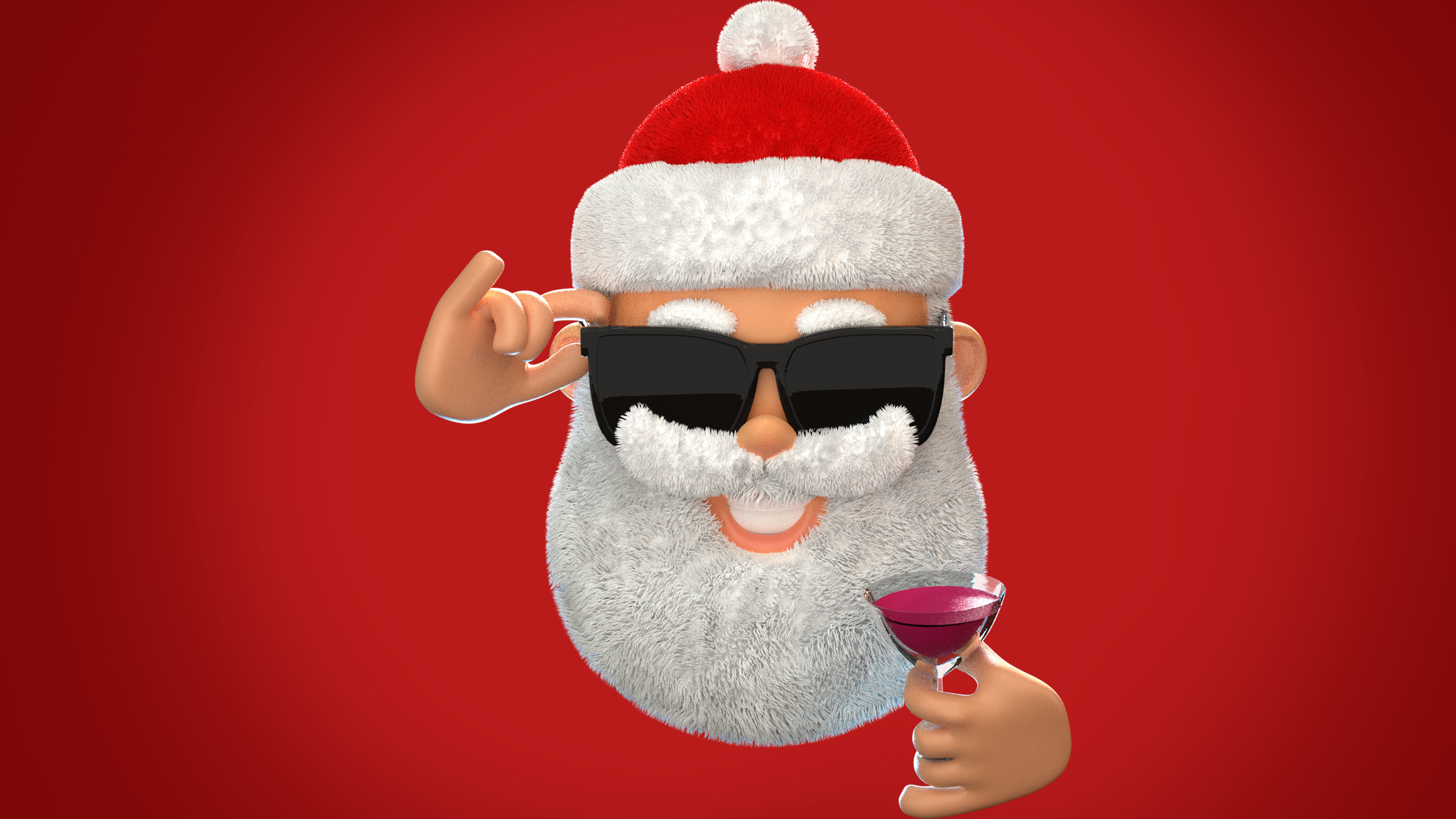 3D model Animated Santa Shades VR / AR / low-poly | CGTrader