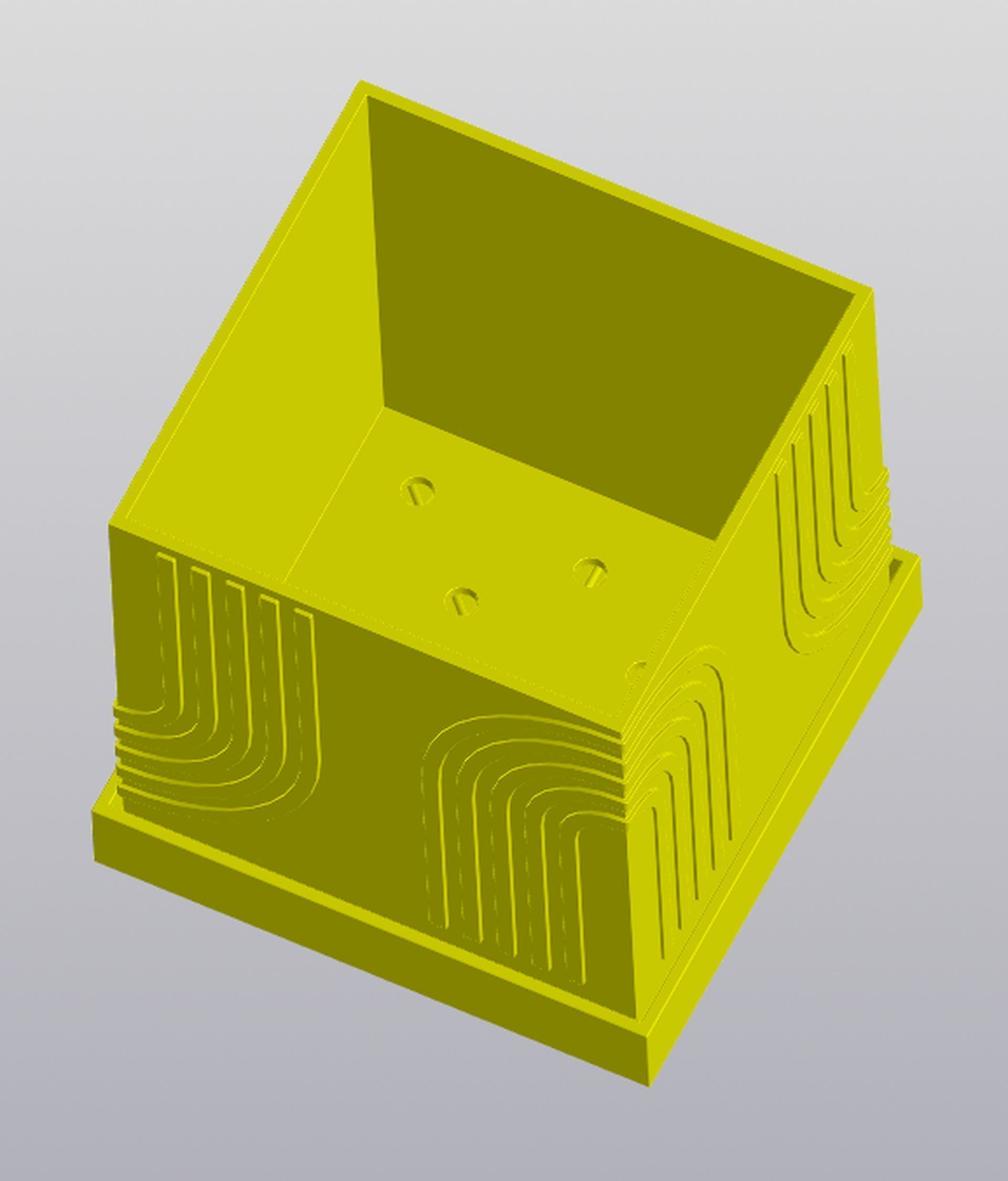 Square Rainbow planter 3D model 3D printable | CGTrader