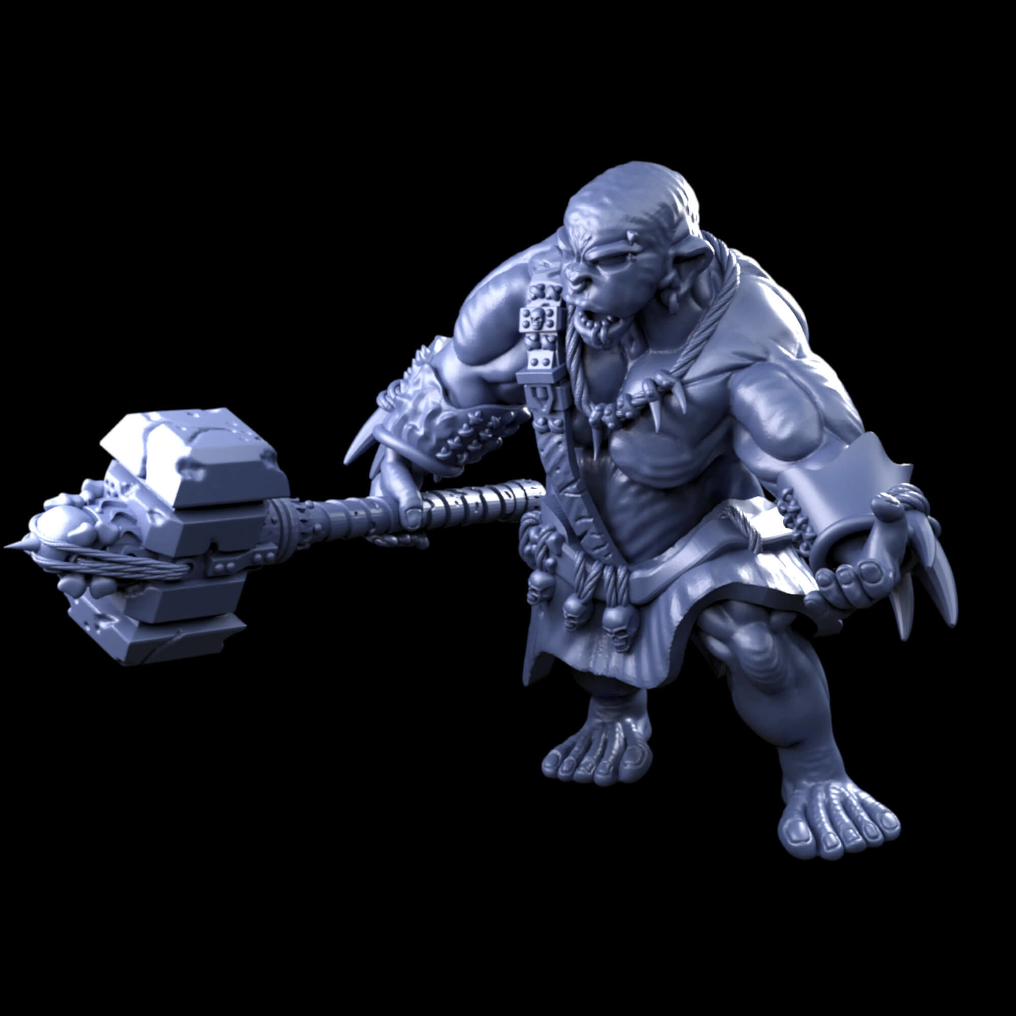 dnd Multiple Ogre Miniatures Fantasy Resin Prints 3D model 3D printable ...