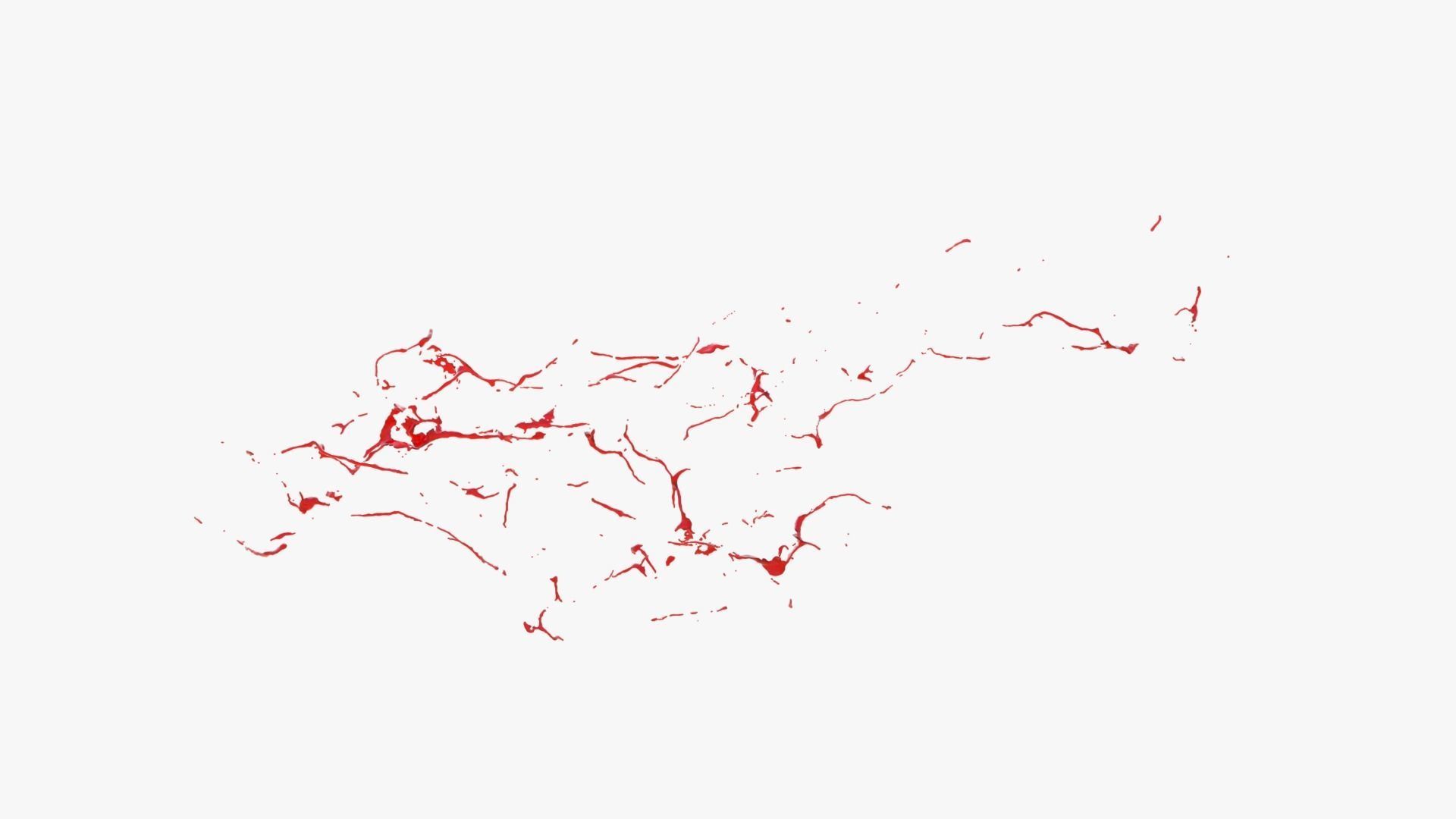 Animated Blood Splash 20 3D model | CGTrader