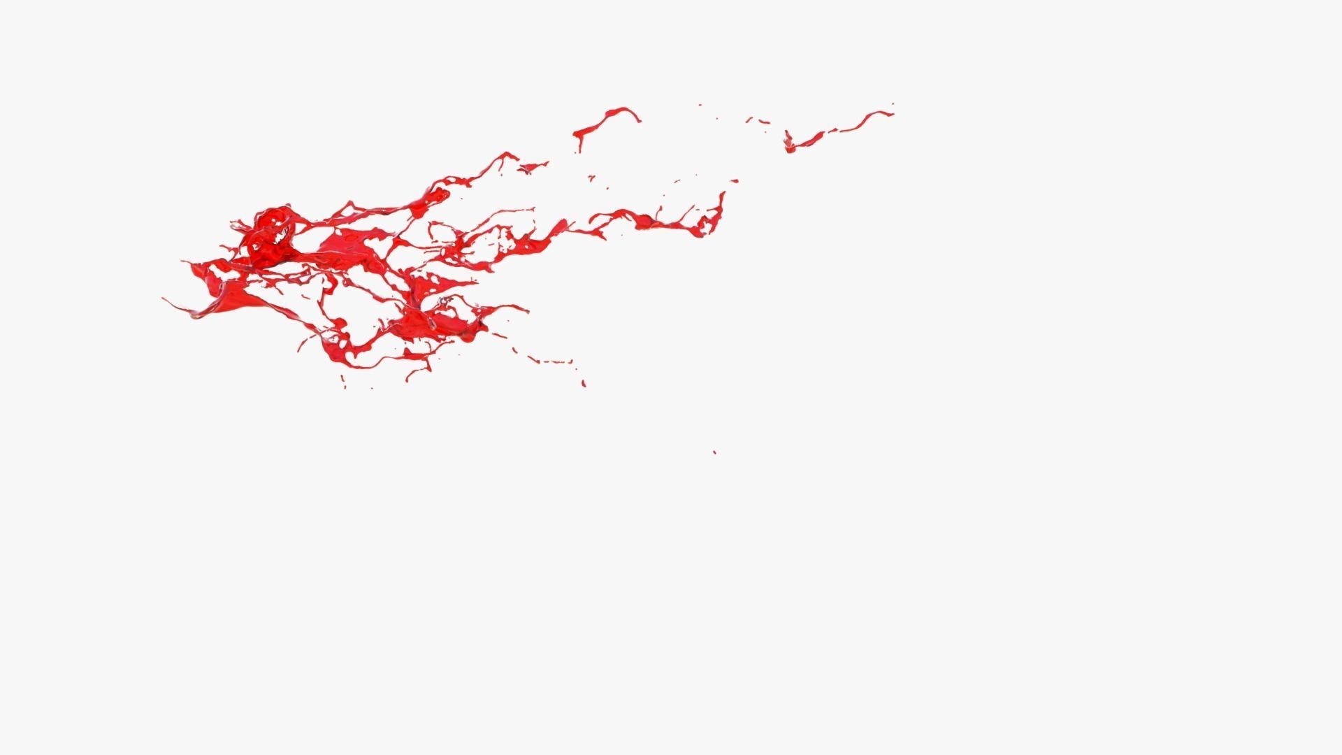 Animated Blood Splash 20 3D model | CGTrader