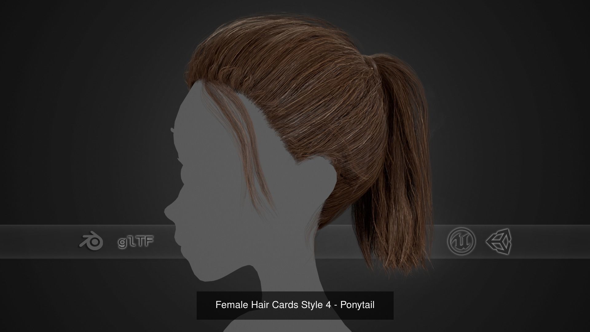 10 Female Hair Cards Style 3D Model Collection | CGTrader