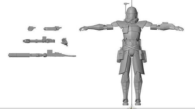 Animated Clone ARC Trooper Kit 3D model 3D printable | CGTrader