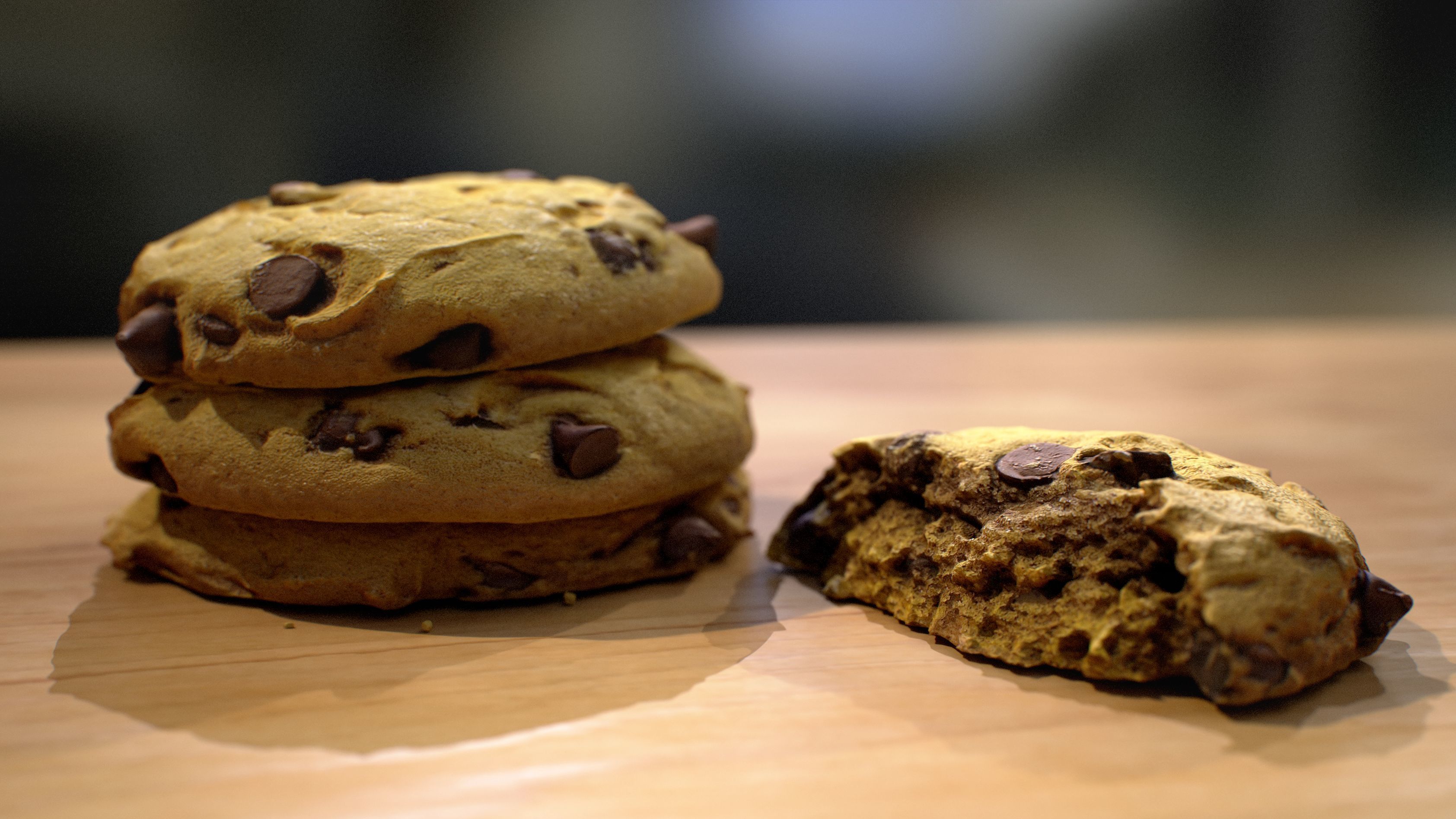 3D model UE4 - Chocolate Cookie 3D Scans - PBR Nanite and Lowpoly Props ...
