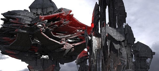 Mars Mining Towers Kit bash 5 3D model | CGTrader