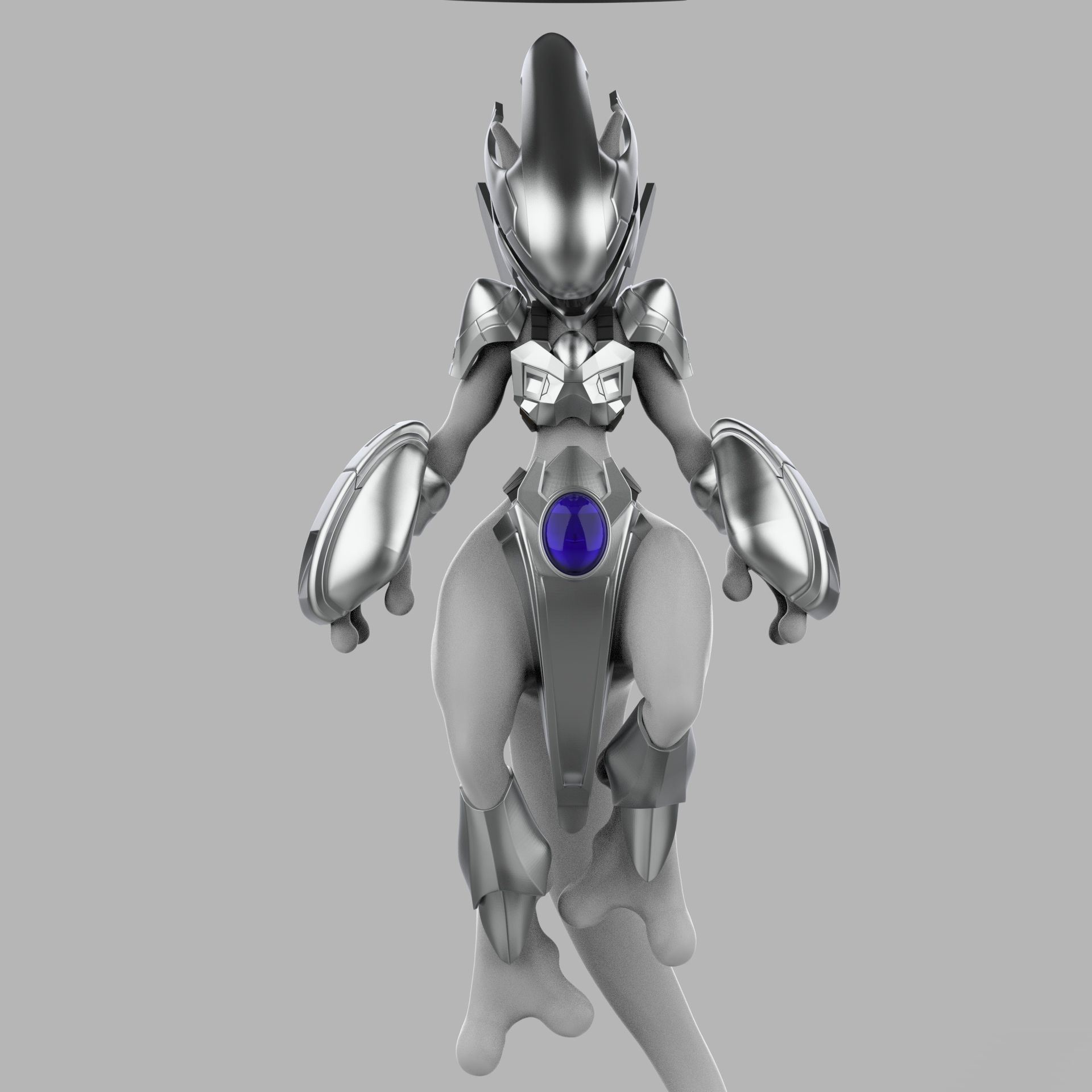 Cyber Mewtwo on Birth Chamber Capsule 3D model 3D printable | CGTrader