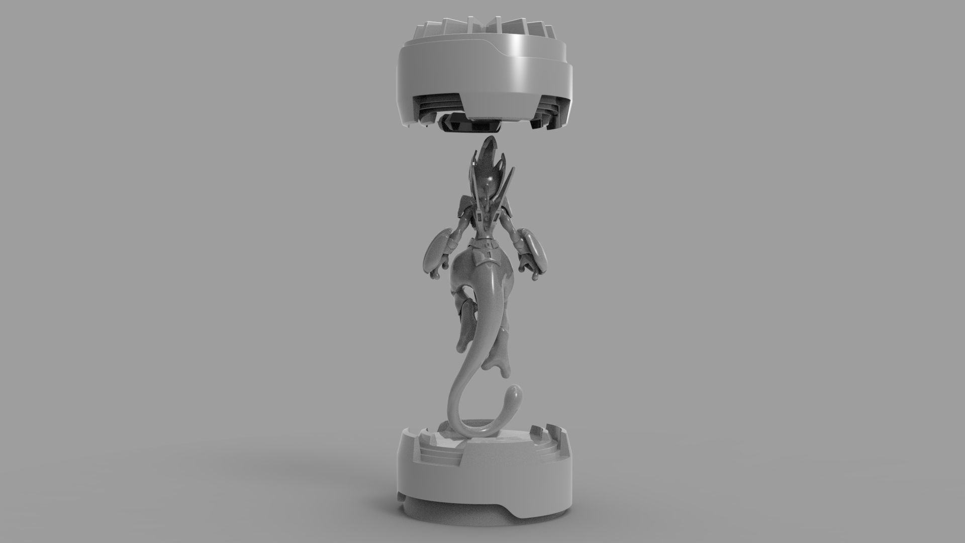 Cyber Mewtwo on Birth Chamber Capsule 3D model 3D printable | CGTrader