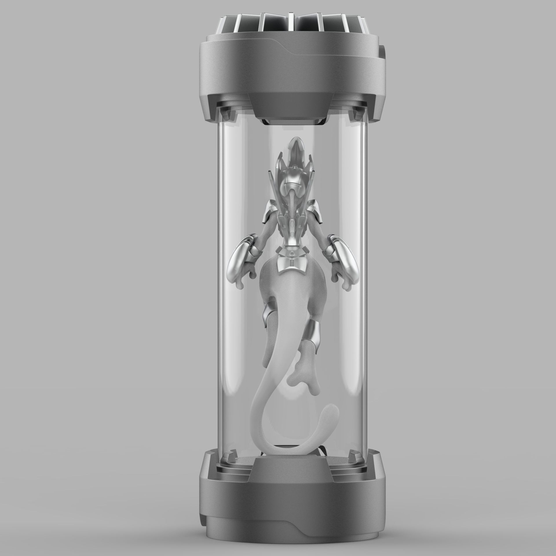 Cyber Mewtwo on Birth Chamber Capsule 3D model 3D printable | CGTrader