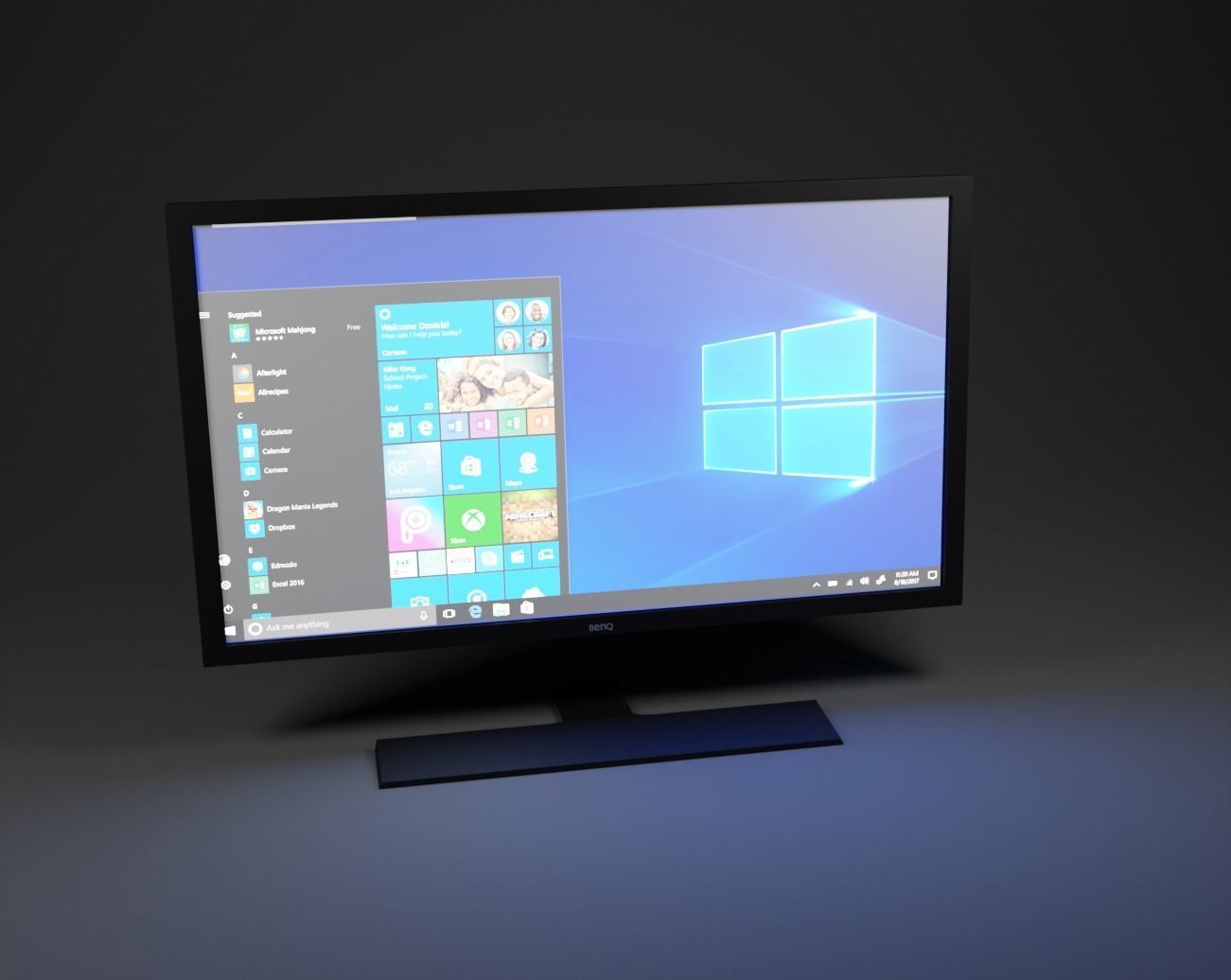 Benq Monitor free 3D model | CGTrader