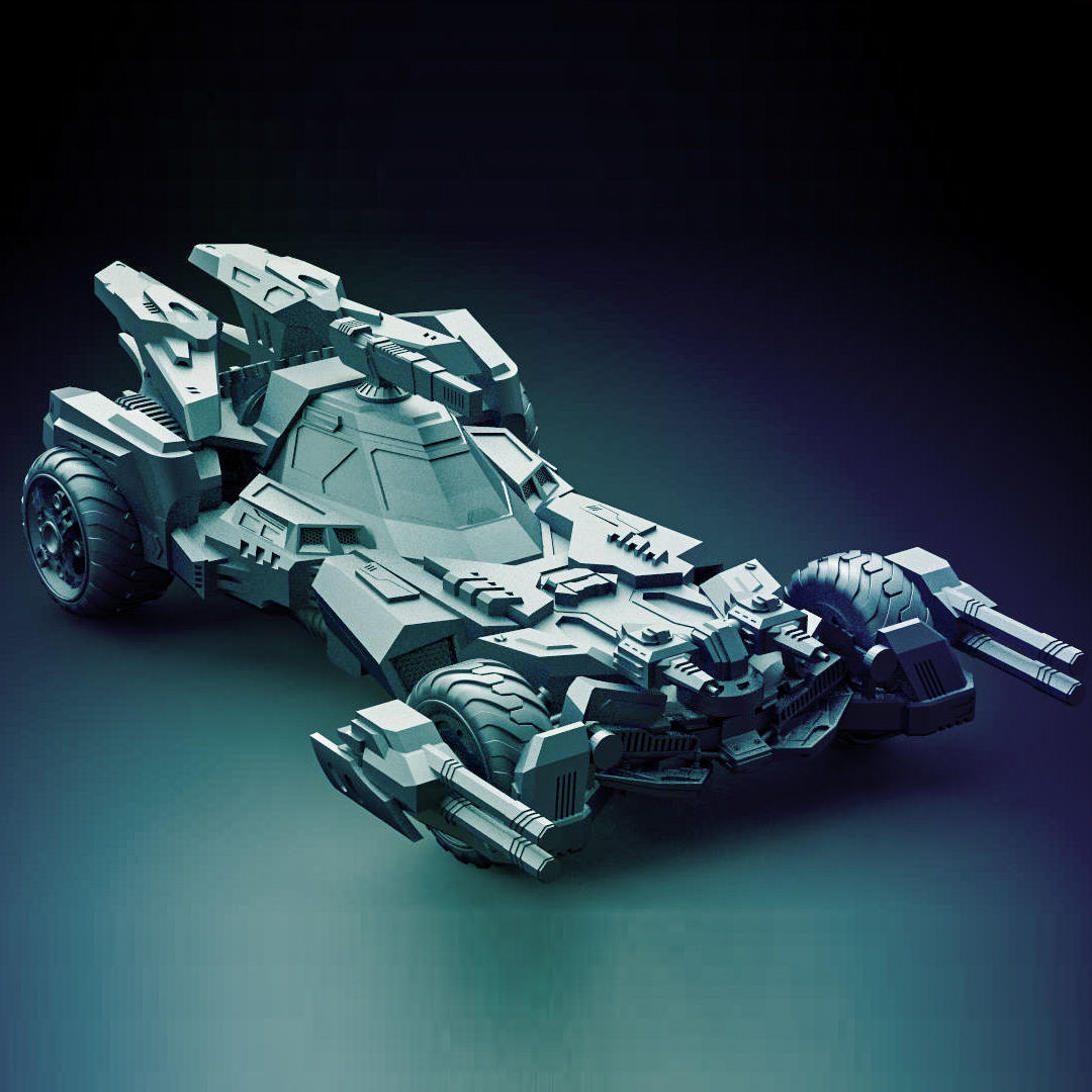 Batmobile 3D model 3D printable | CGTrader