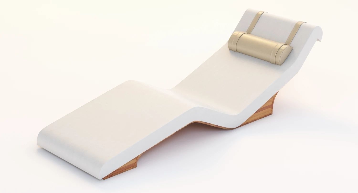 Cleopatra Stone Heated Lounge Chair 3D model | CGTrader