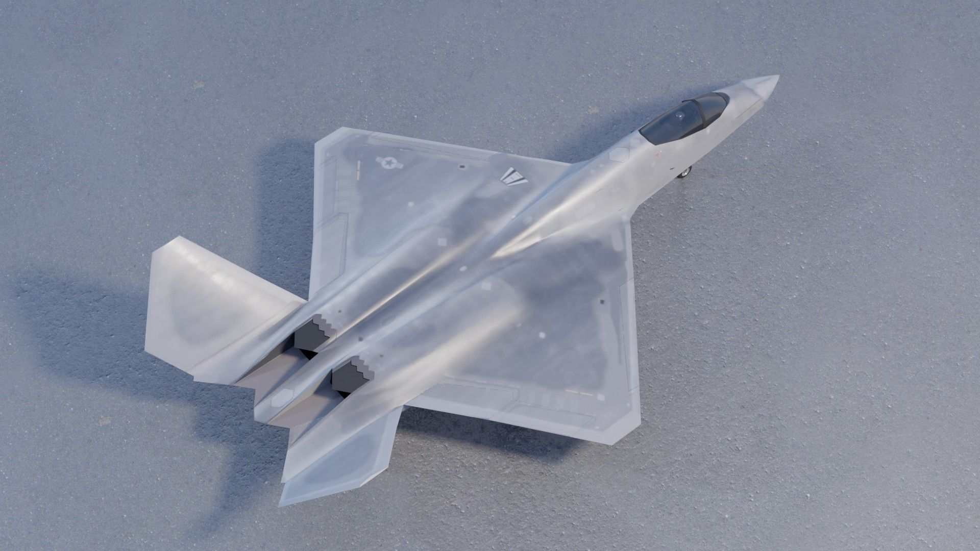 3D model Northrop YF-23 Black Widow VR / AR / low-poly | CGTrader