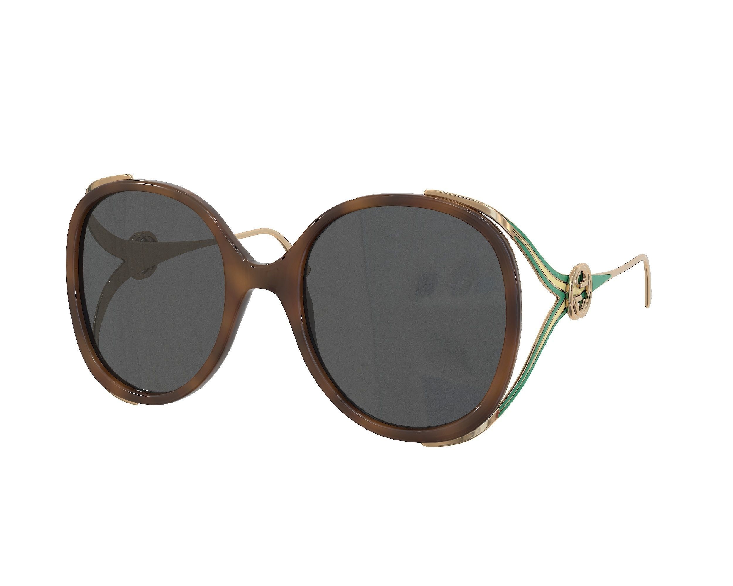 3D model Gucci Round-frame Interlocking G sunglasses VR / AR / low-poly ...