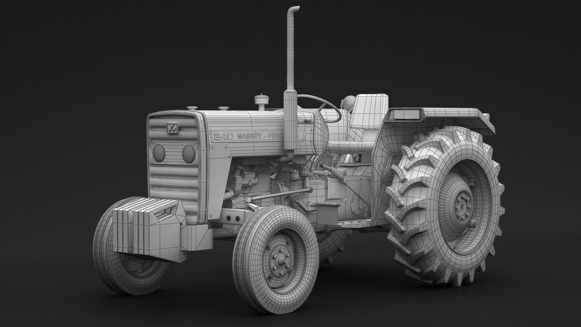 Massey Ferguson 240 1996 3D model | CGTrader