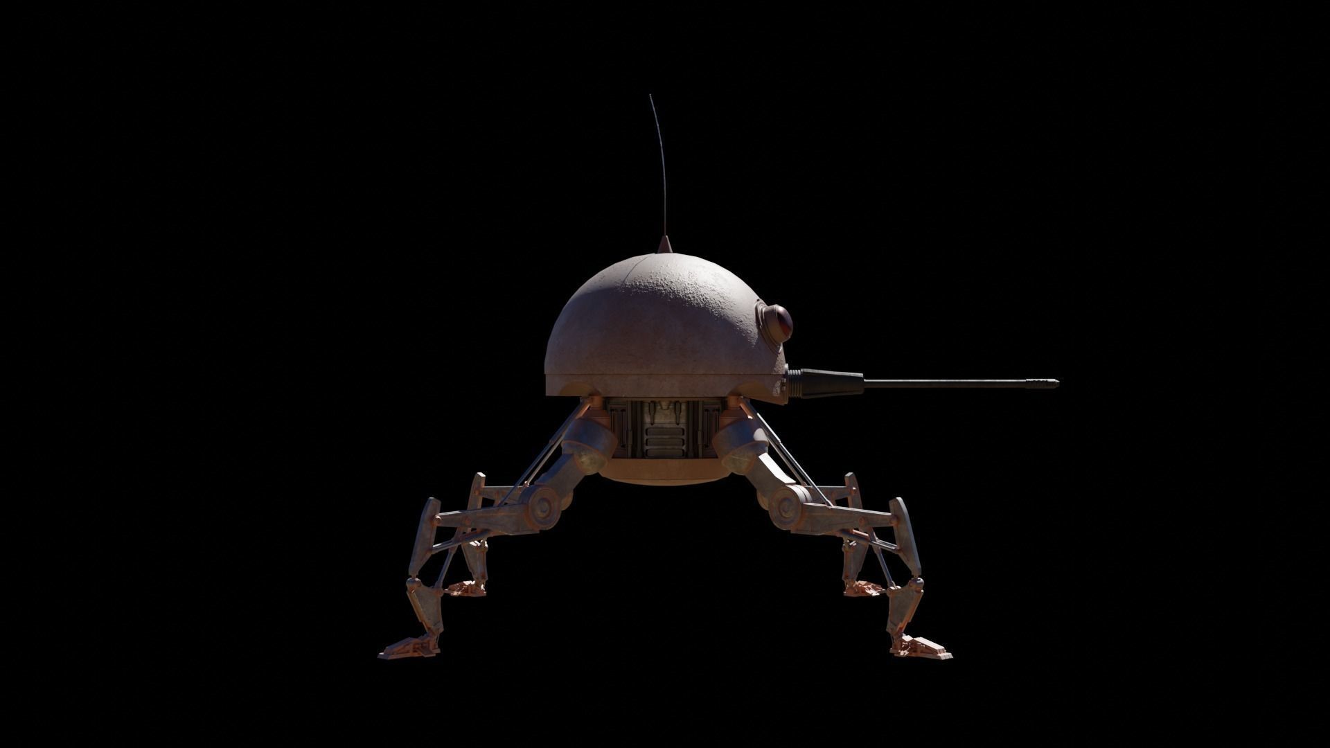 3D model Dwarf Spider Droid VR / AR / low-poly | CGTrader