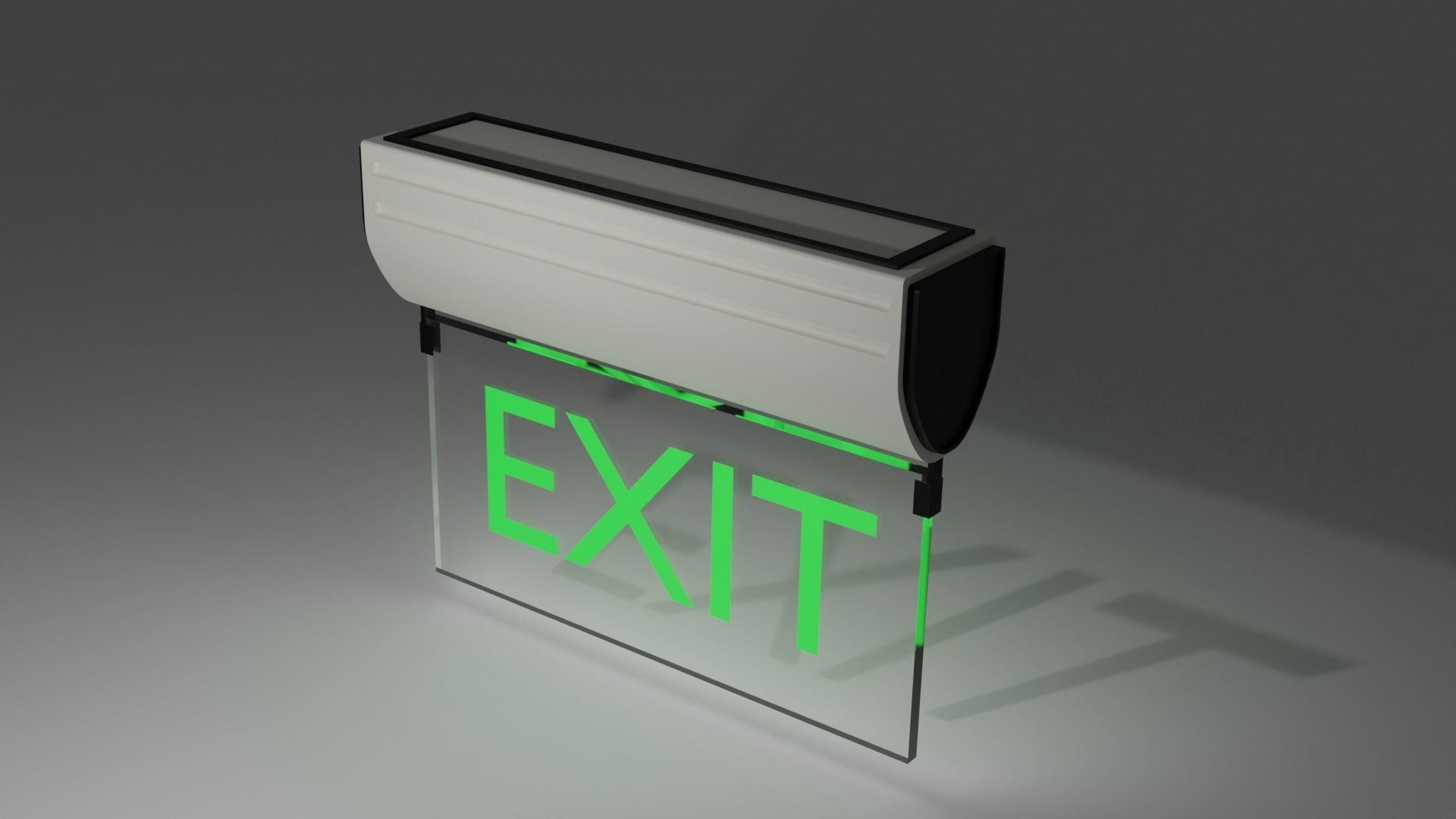 Exit Sign 3D model | CGTrader