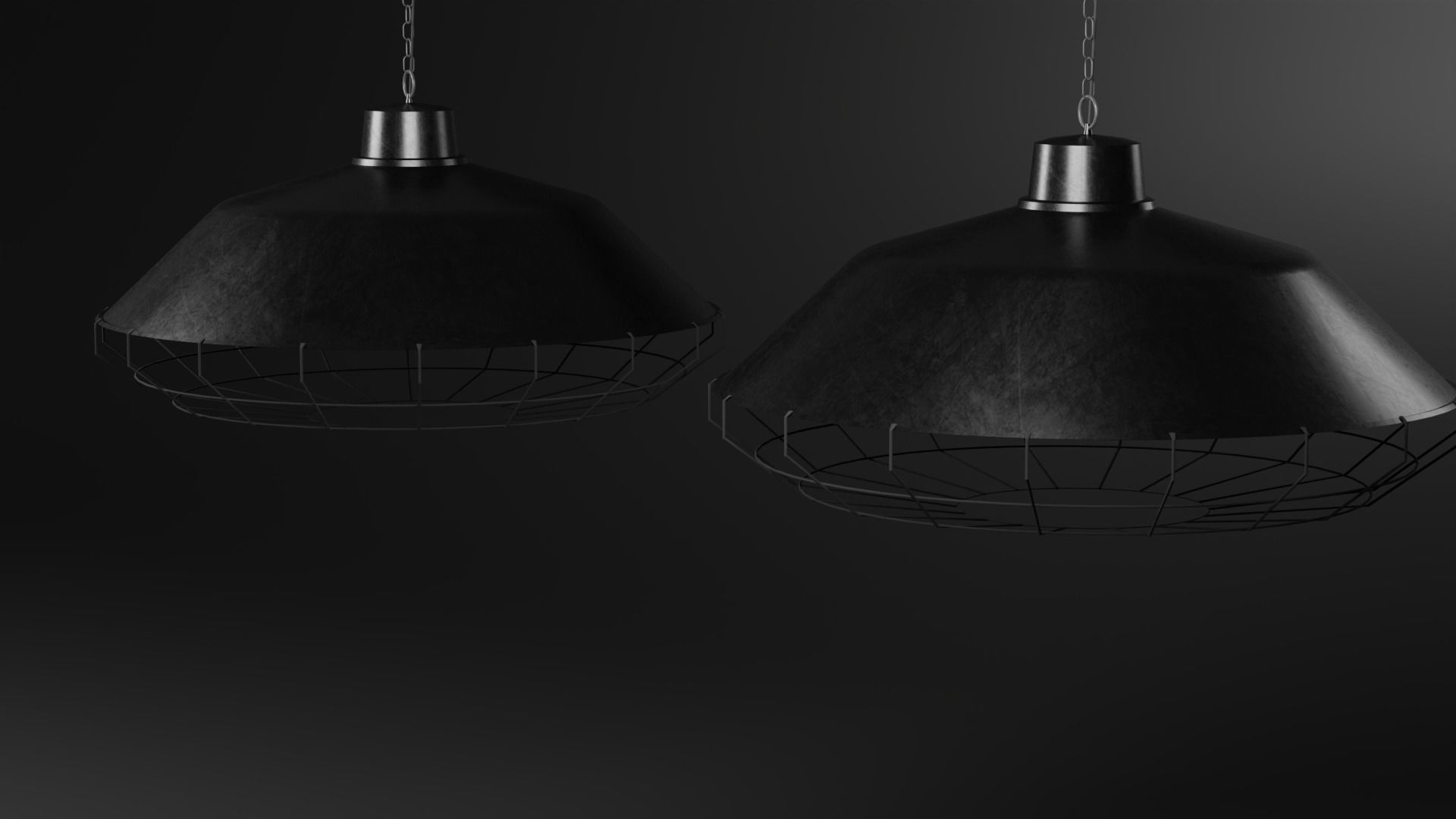 Industrial Ceiling Lamp - 2k textures 3D model | CGTrader