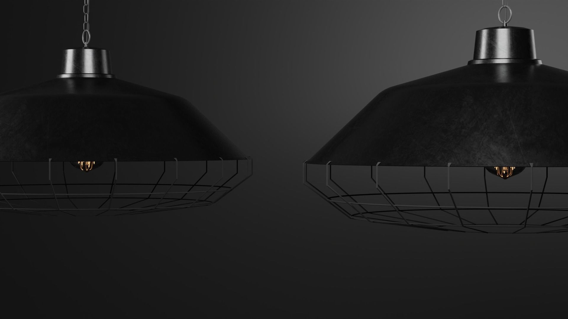 Industrial Ceiling Lamp - 2k textures 3D model | CGTrader