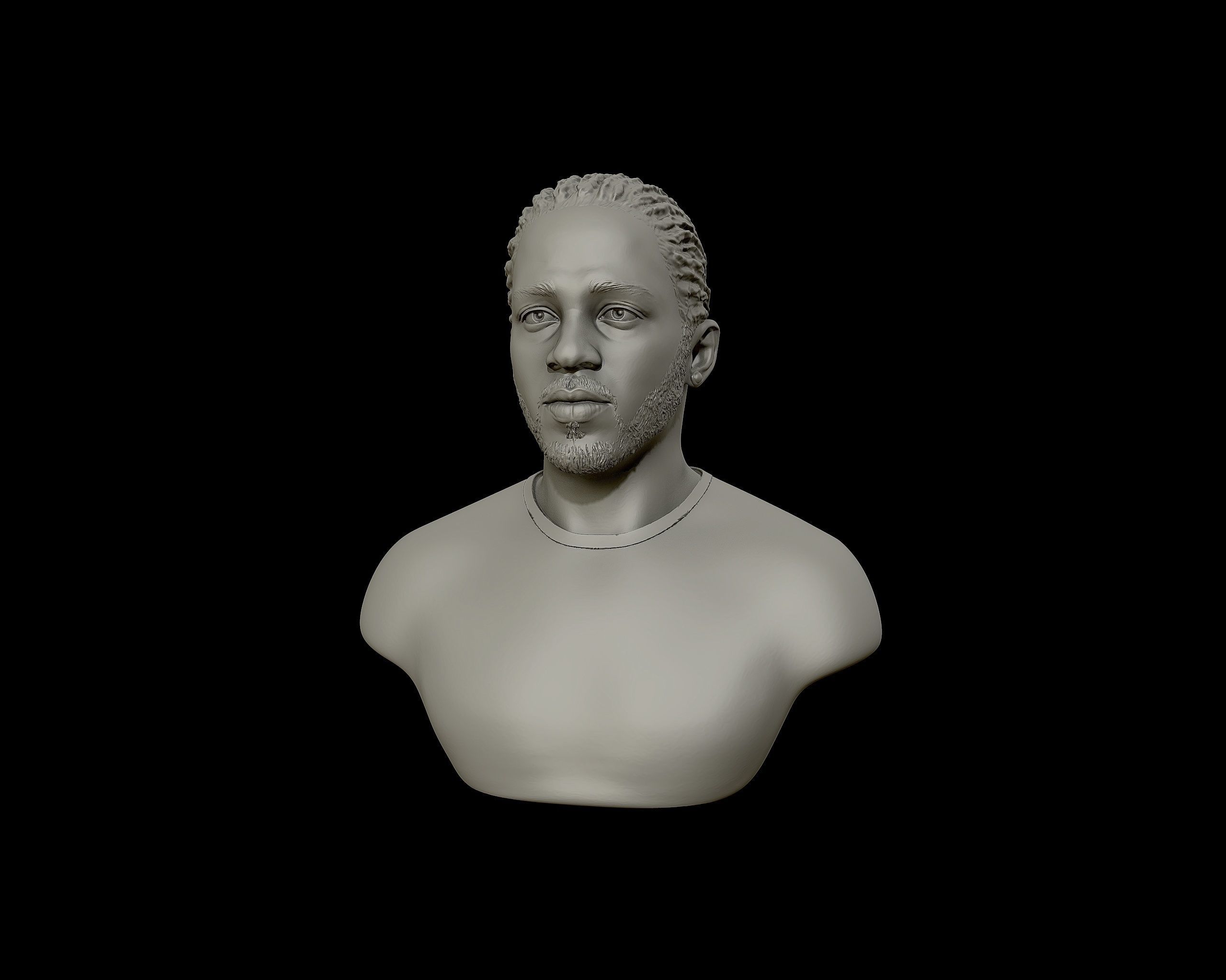 Kendrick Lamar model 1 Bust 3D model 3D printable | CGTrader
