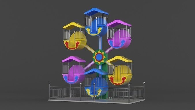 Carousel 3D model | CGTrader