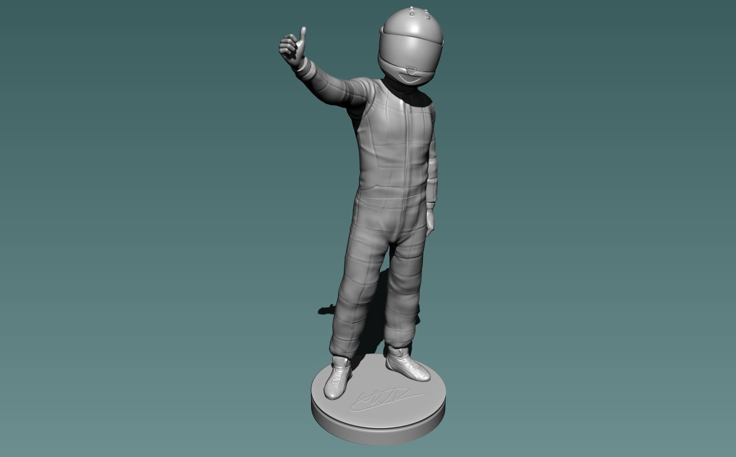 Max Verstappen 3D model 3D printable | CGTrader