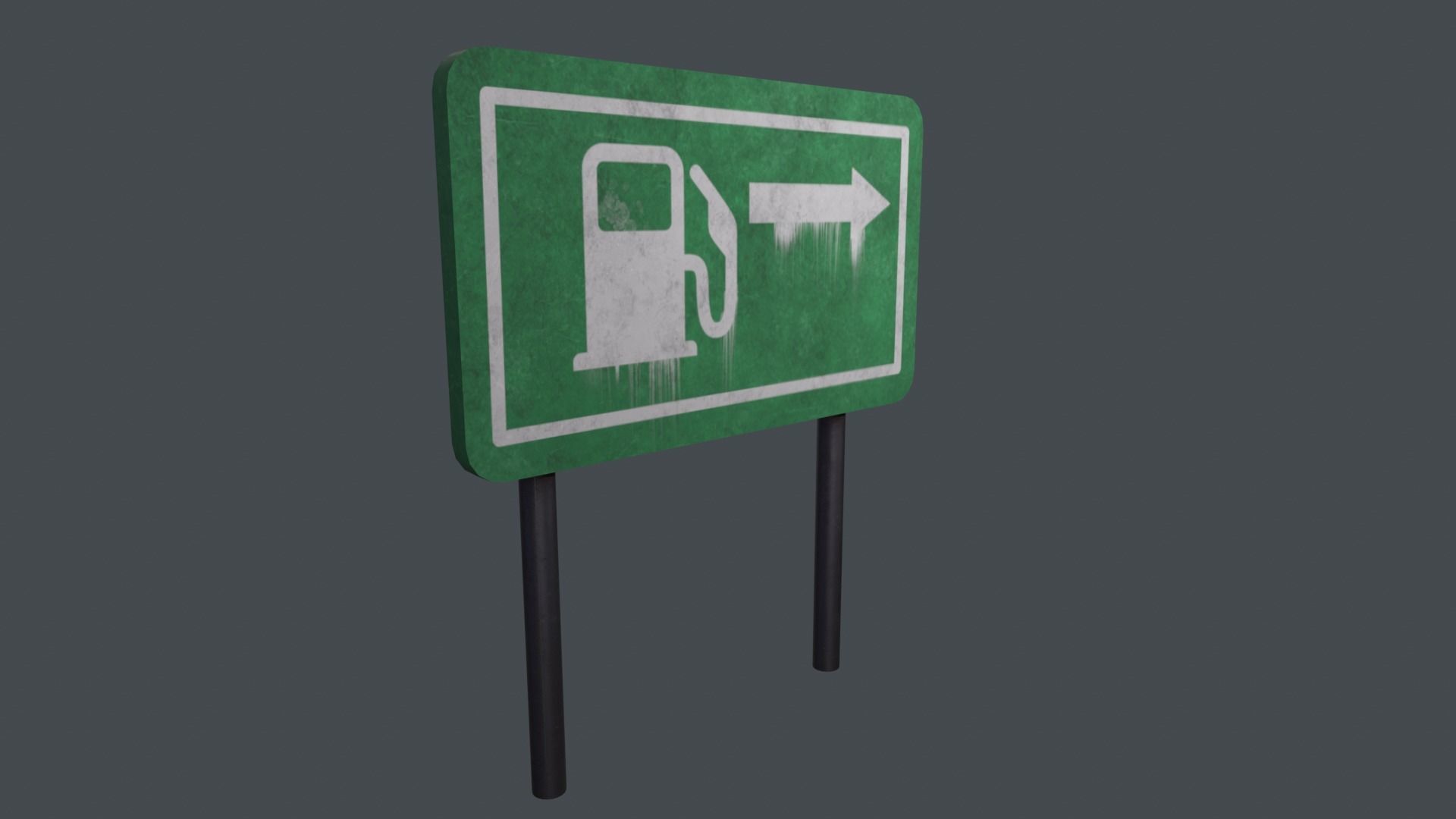 3D model Gas station signboard 3D Model VR / AR / low-poly | CGTrader