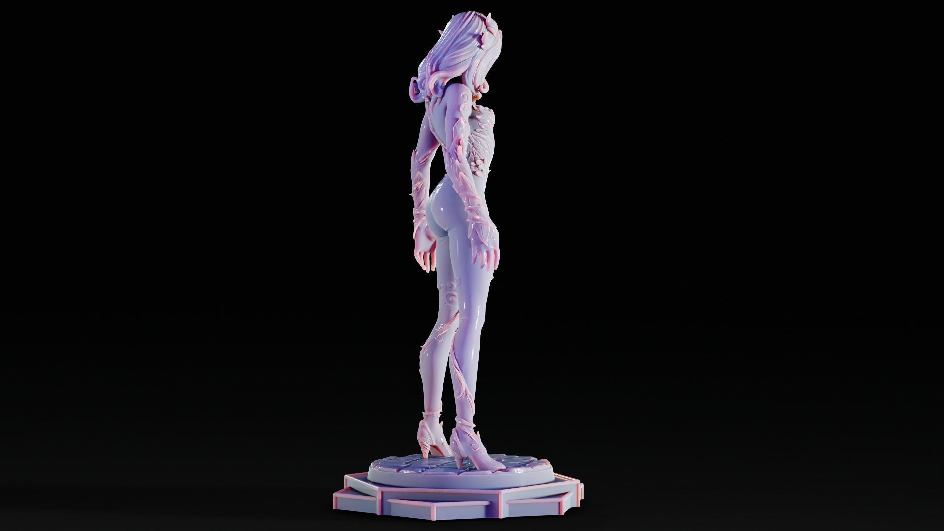 Poison Ivy 3d Print Statue Pose 001 3D model 3D printable | CGTrader
