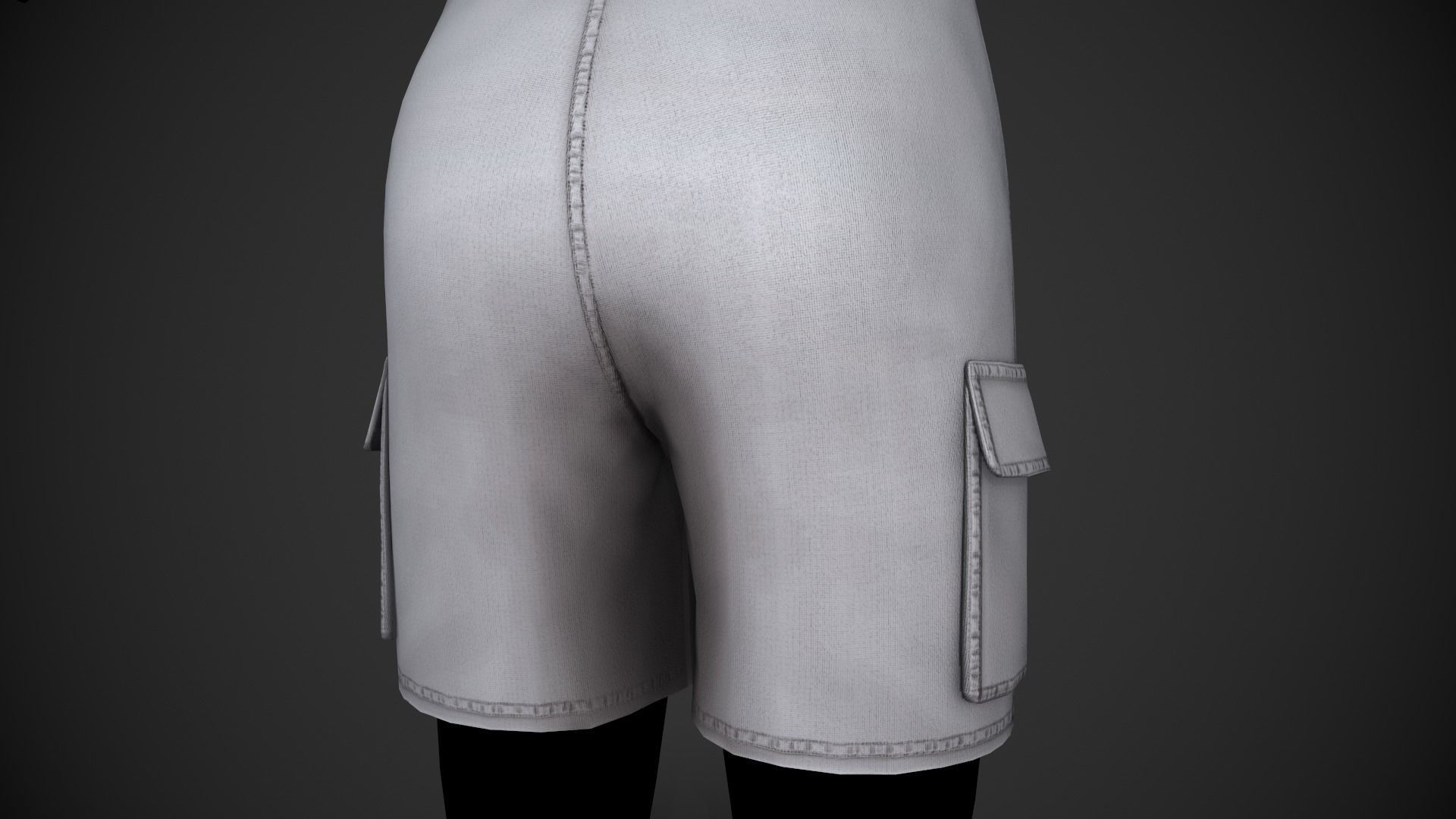 3D model White Shorts Style 3 VR / AR / low-poly | CGTrader